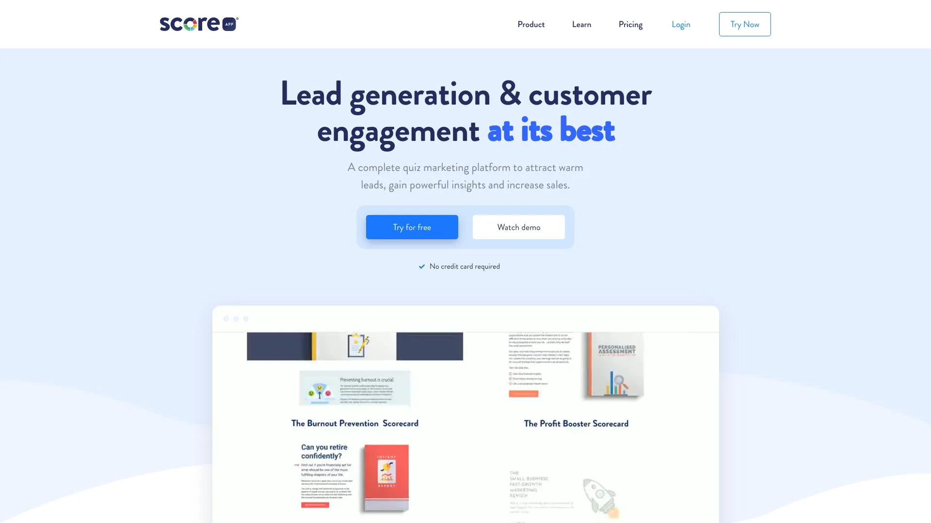 ScoreApp: Quiz Funnel Marketing Solution | Creati.ai