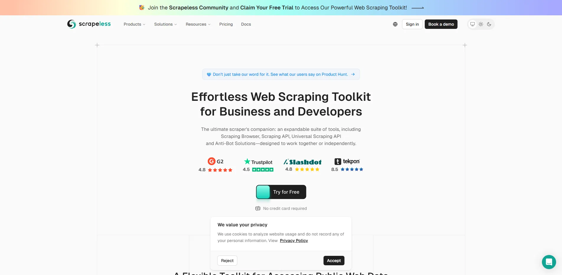 Scrapeless - Optimize Your Scrap Recycling with AI | Creati.ai