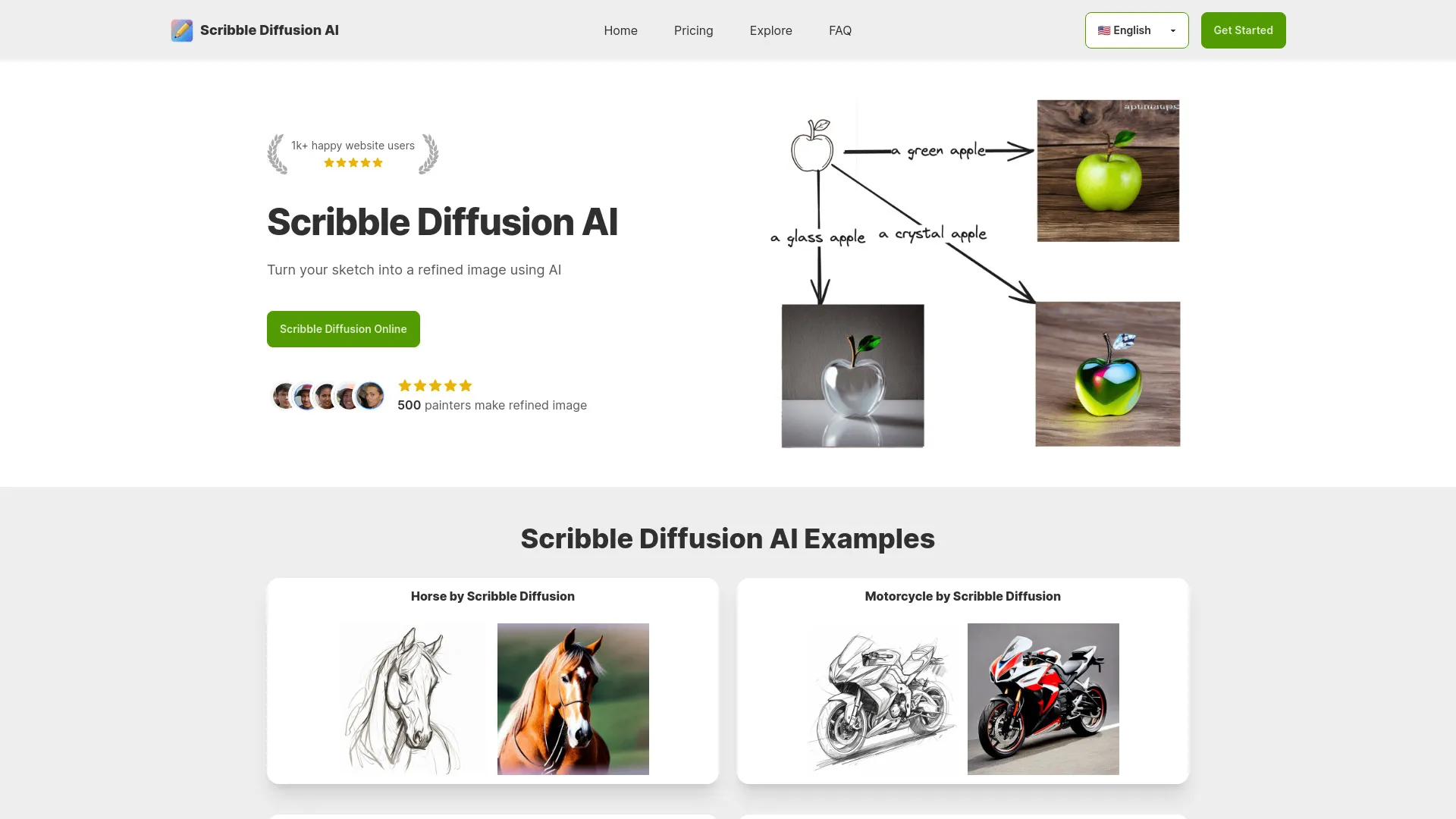 Scribble Diffusion AI: Transform Sketches into Art | Creati.ai