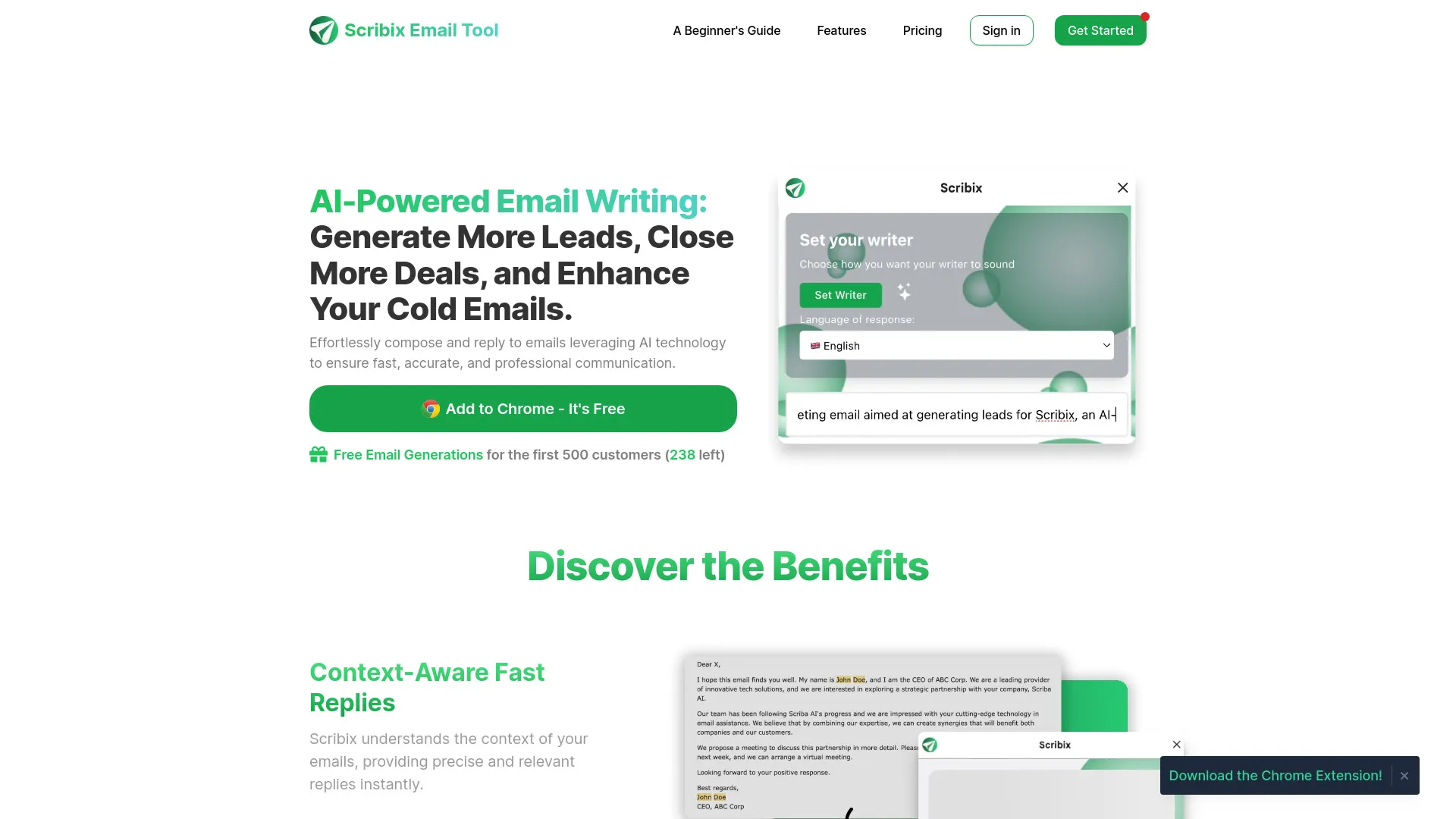 Scribix: Your AI Email Writing Assistant | Creati.ai