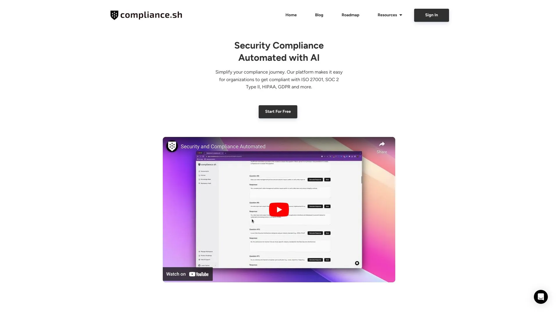 Compliance.sh - Automate Your Security Compliance Needs with AI | Creati.ai
