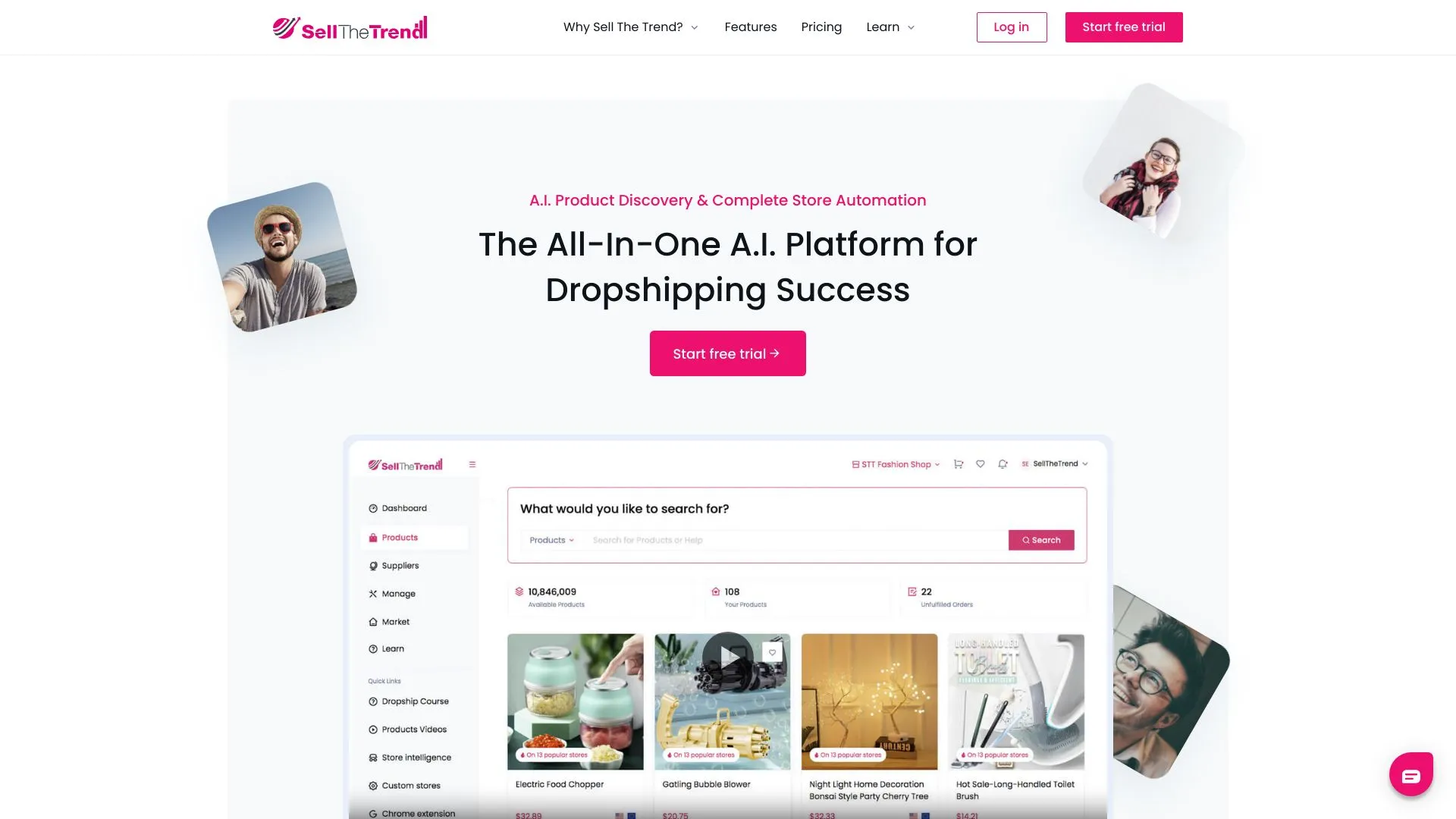 Sell The Trend : Logiciel de Dropshipping Tout-en-Un | Creati.ai