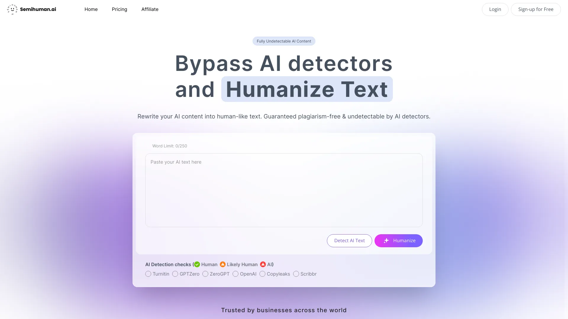 Semihuman AI: Humanize Your AI-Generated Content | Creati.ai