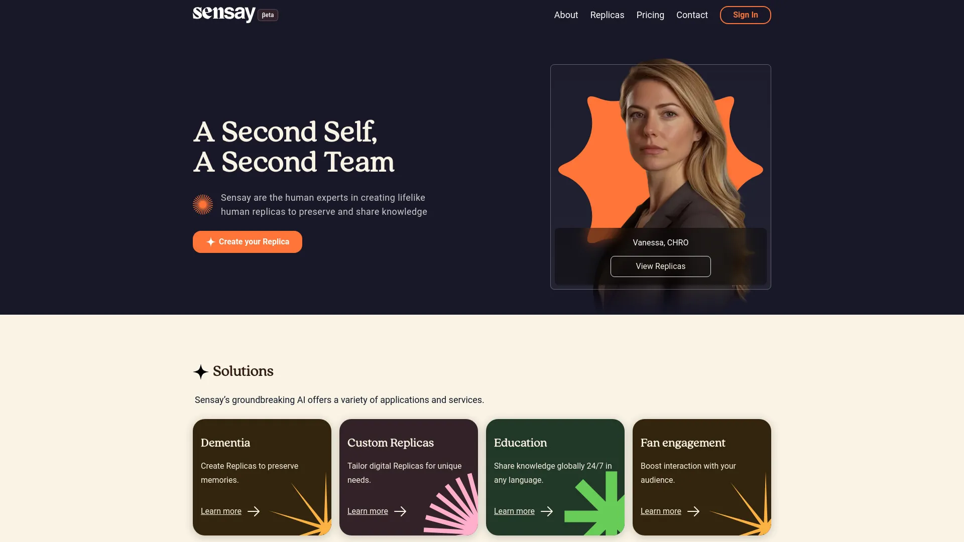 Sensay: AI-Powered Digital Replicas for Enhanced Productivity | Creati.ai