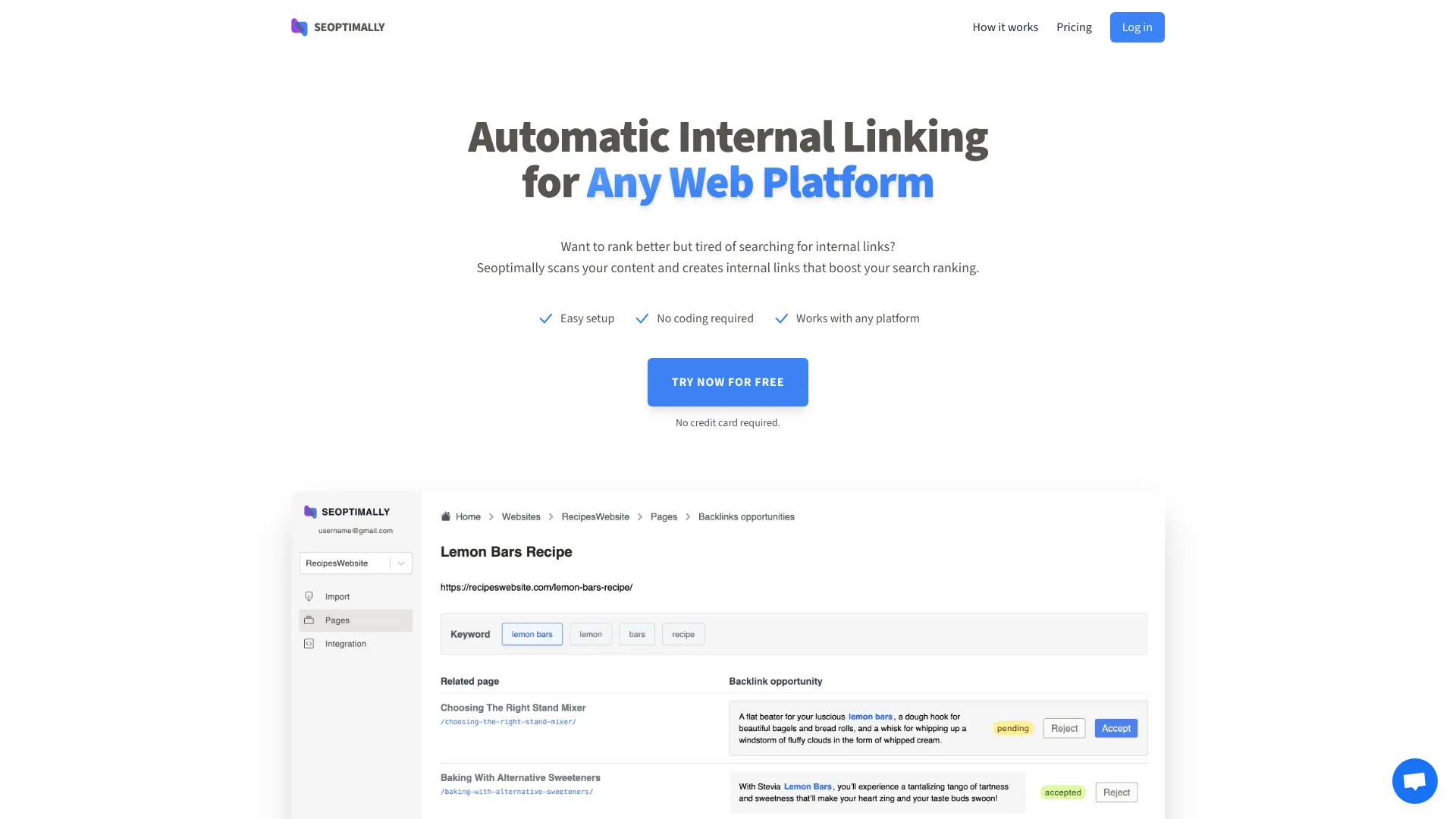 Seoptimally - Automated Internal Linking for SEO | Creati.ai