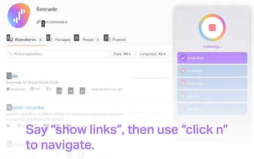Serenade for Chrome: Voice Command Web Navigation | Creati.ai