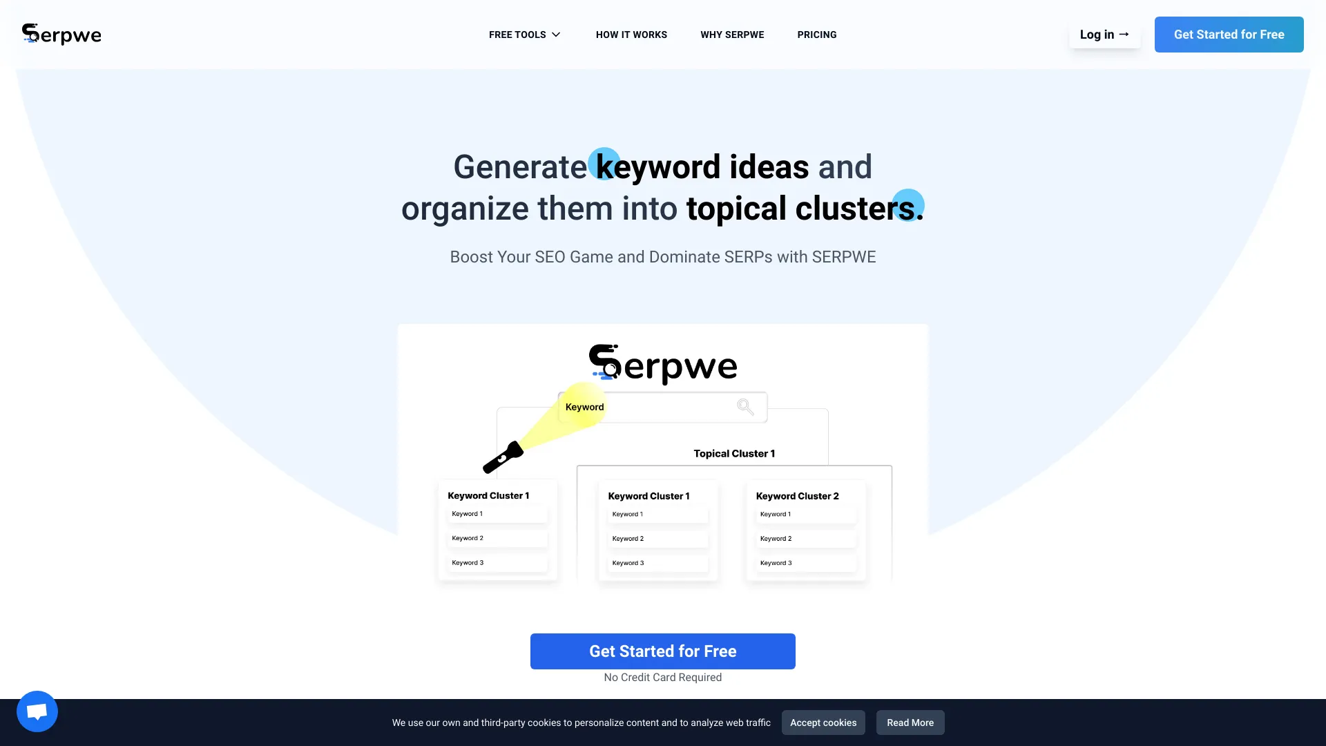 Serpwe: Advanced Keyword Clustering & SEO Optimization Tool | Creati.ai