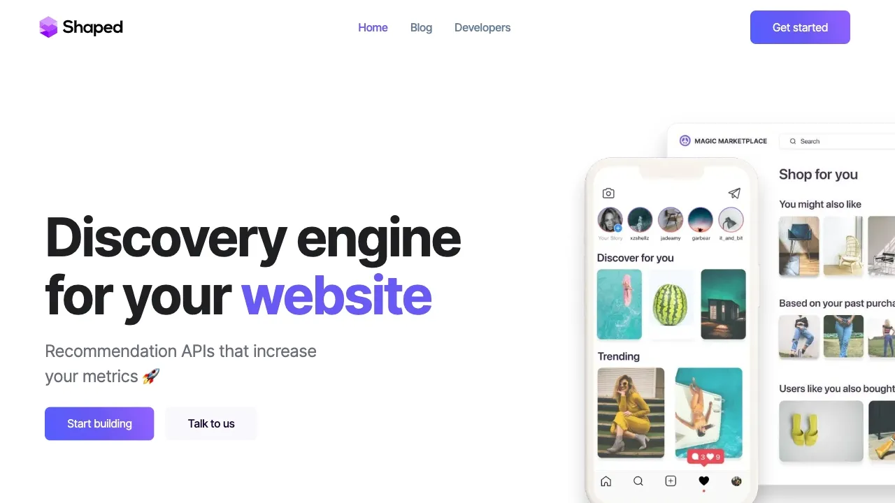 Shaped - APIs Avançadas de Aprendizado de Máquina para Personalização ...