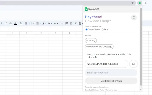 SheetsGPT: Mejora de Google Sheets con IA | Creati.ai
