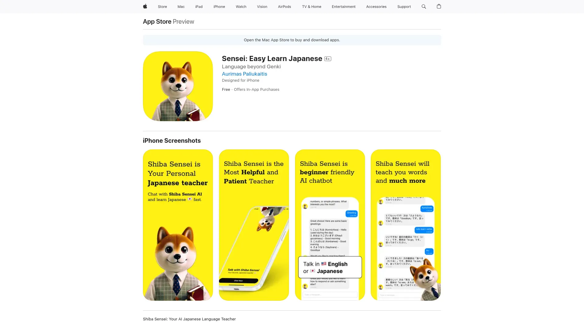 Shiba Sensei: Learn Japanese with AI-powered app | Creati.ai