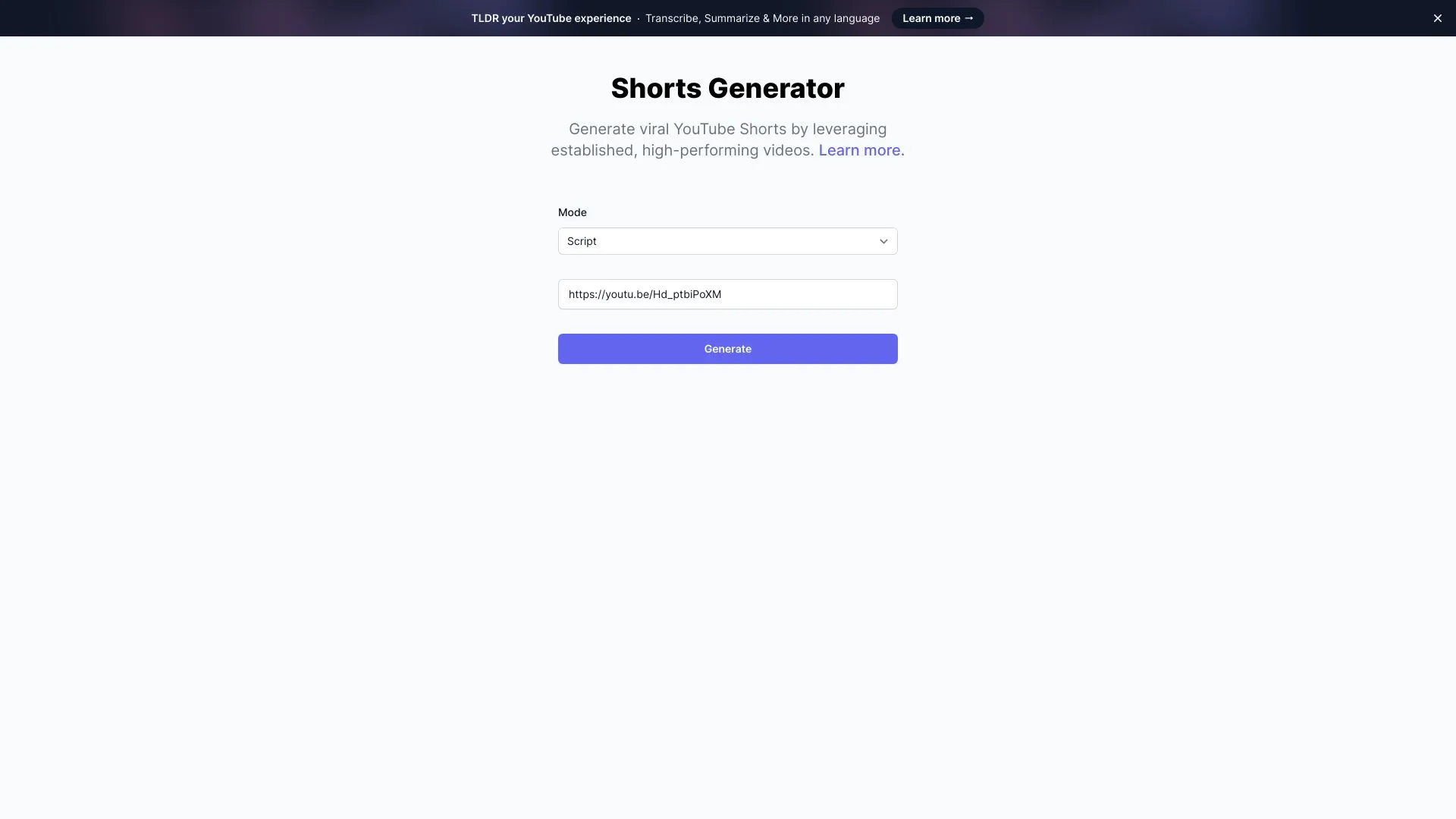 Shorts Generator: Crea Videos Virales en Minutos | Creati.ai