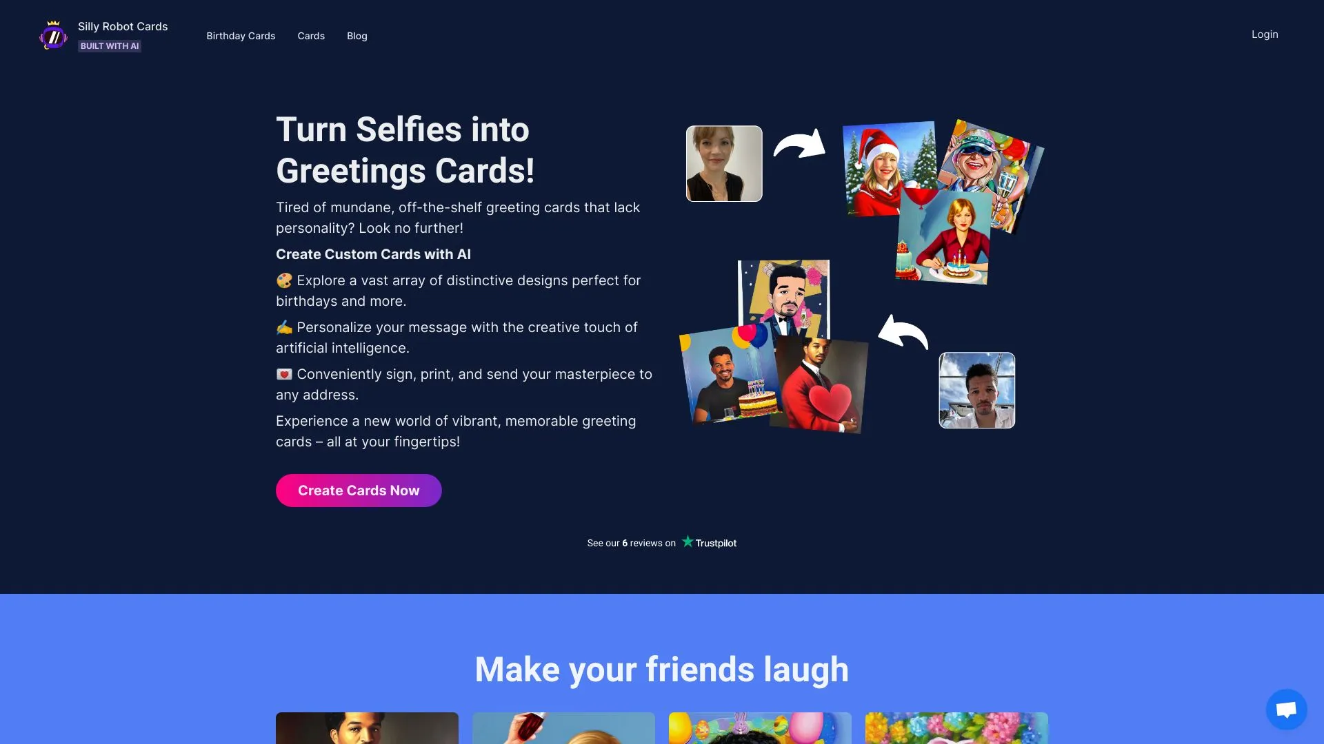 Silly Robot Cards - Crea Tarjetas de Felicitación Personalizadas ...