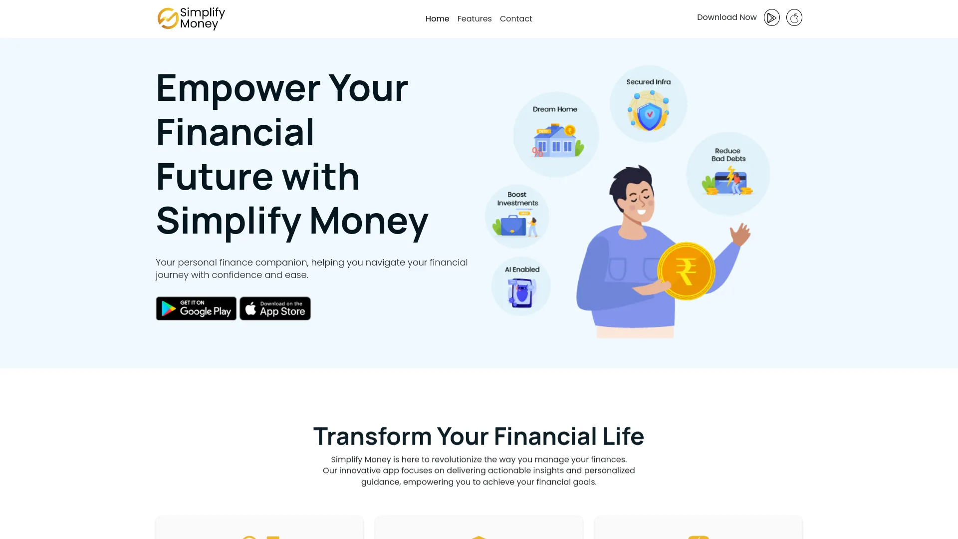 Simplify Money - Aplicación de Finanzas Personales Impulsada por IA | Creati.ai
