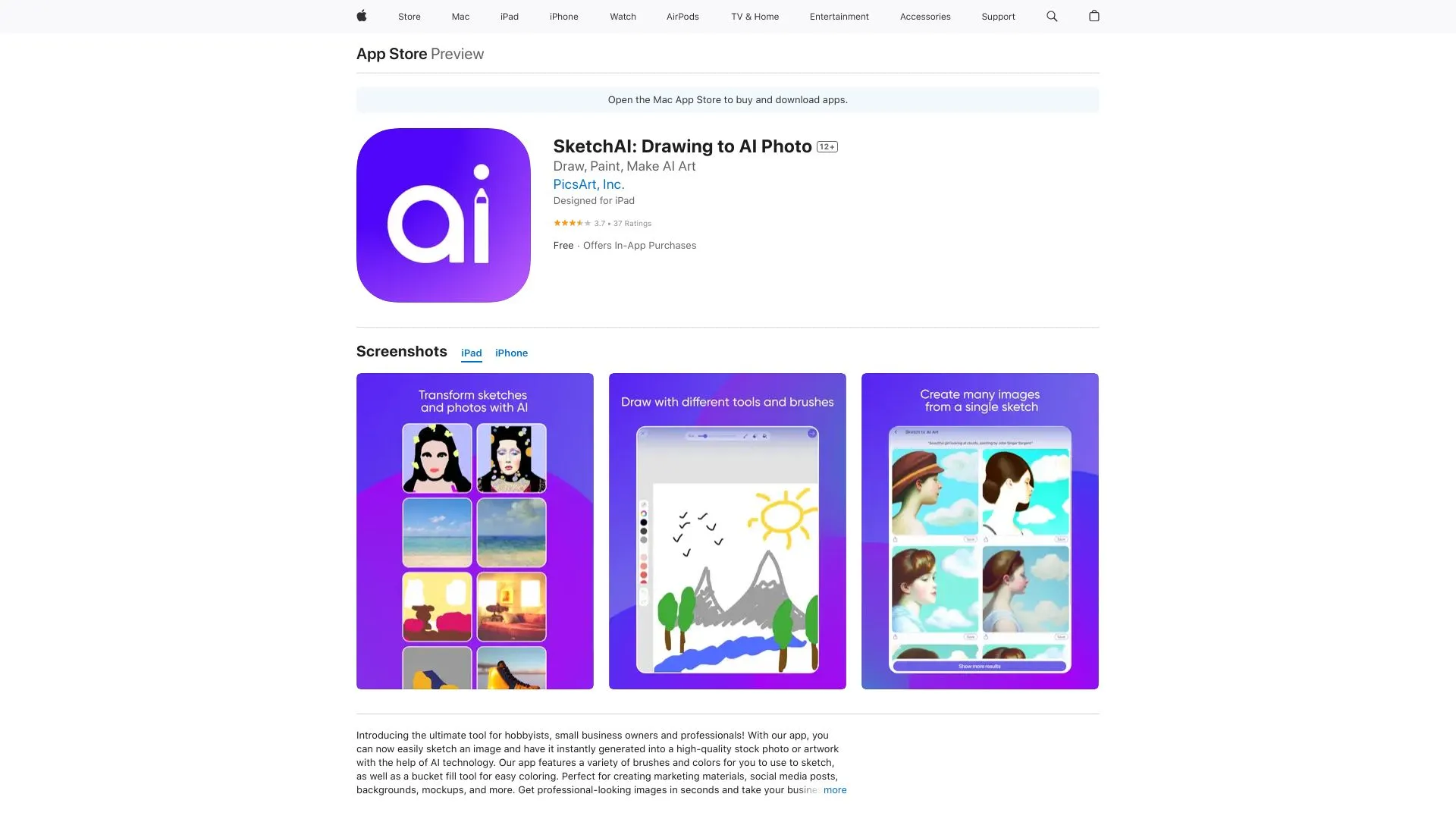 SketchAI by Picsart - Transform Sketches into Digital Art | Creati.ai