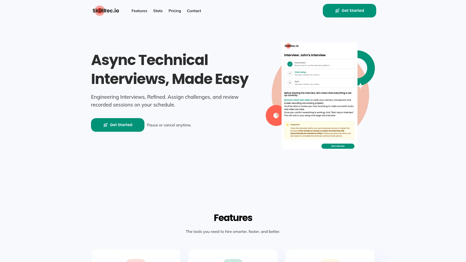 SkillRec.io - Simplify Asynchronous Technical Interviews | Creati.ai