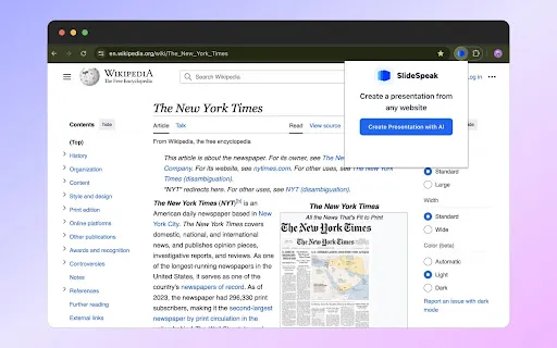 SlideSpeak AI Presentations - Create AI-powered Presentations | Creati.ai