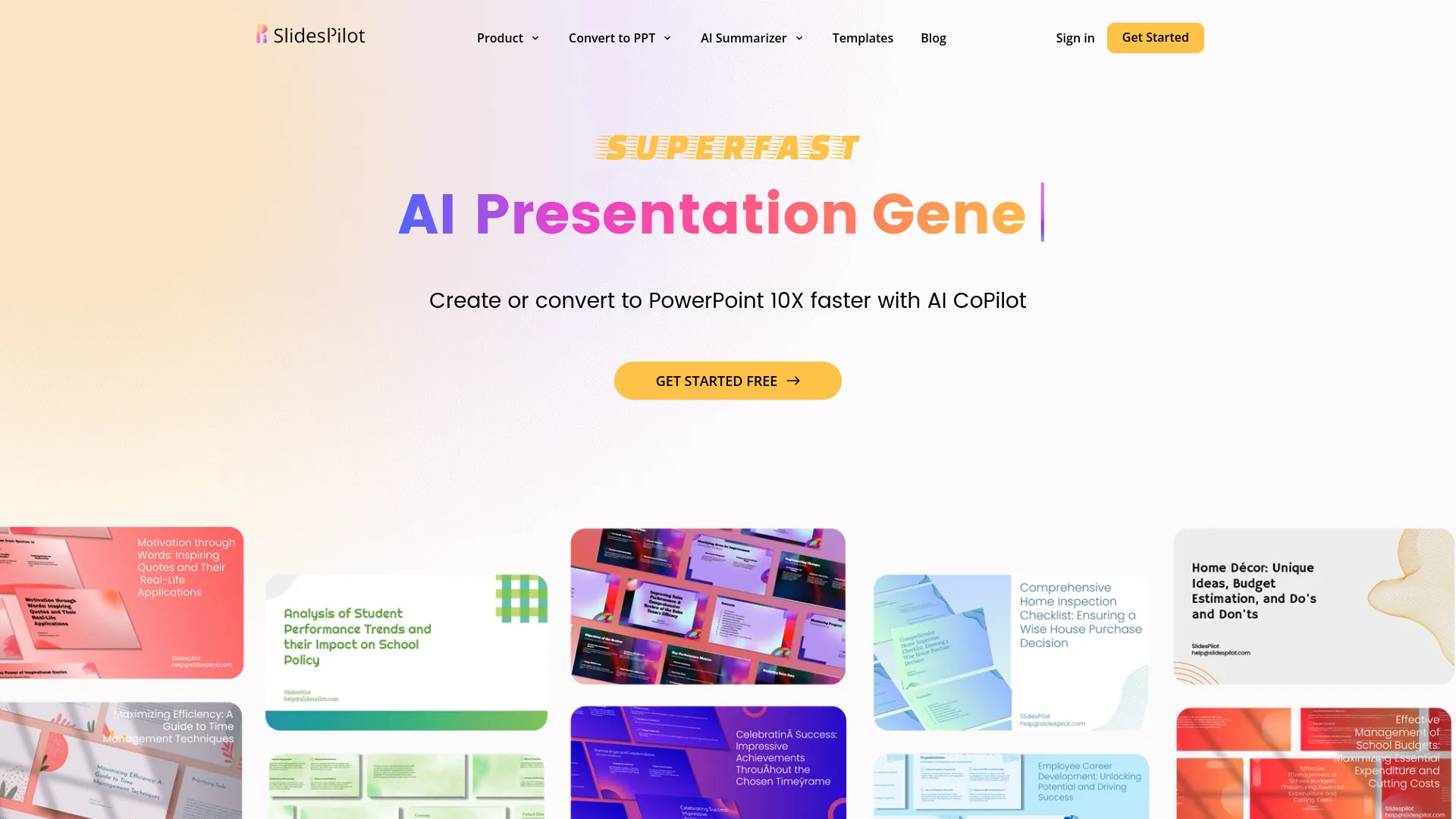 Create Stunning Presentations with SlidesPilot - AI Power | Creati.ai