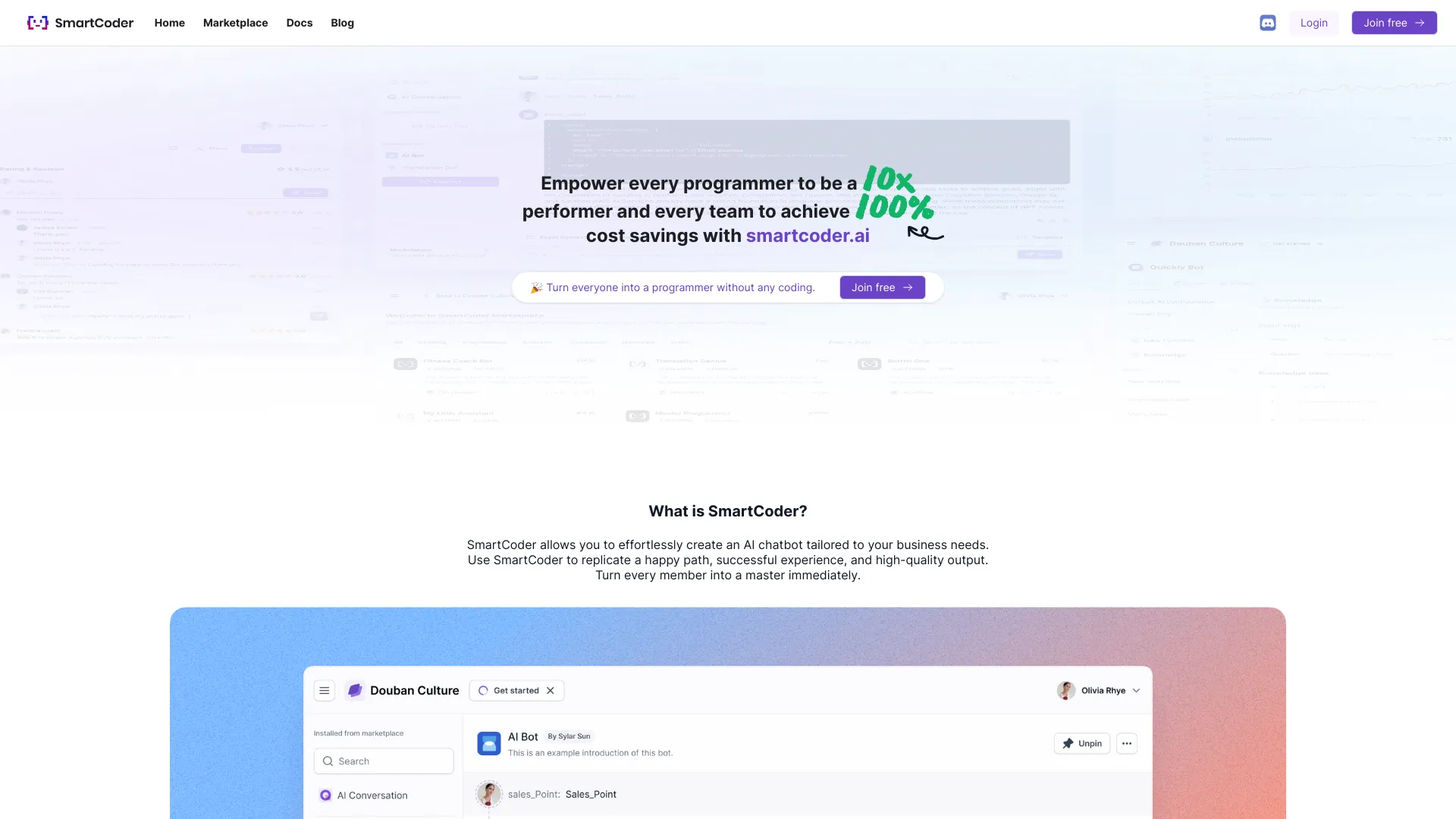 SmartCoder - AI Chatbot Solutions for Enhanced Productivity | Creati.ai