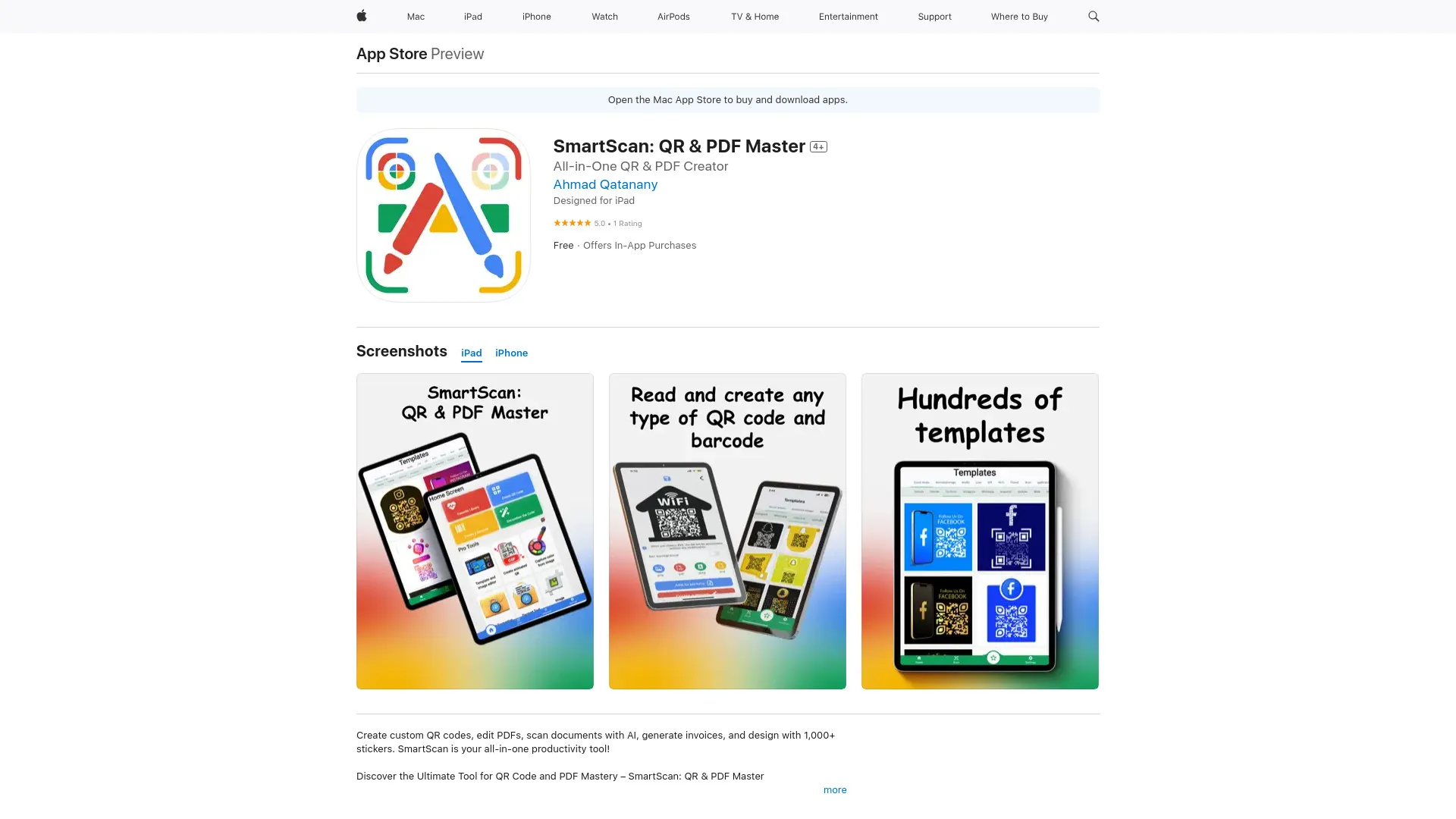 SmartScan: All-in-One QR, PDF & Barcode Tool | Creati.ai