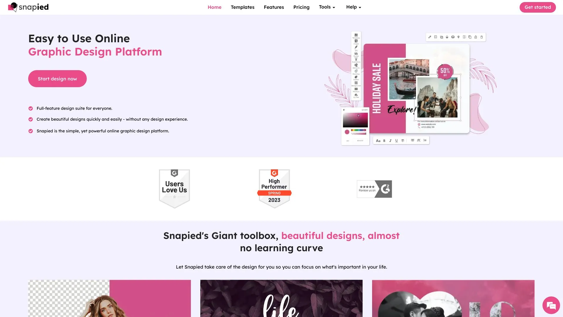 Snapied: Easy and Powerful Online Graphic Design Tool | Creati.ai