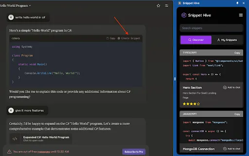 Snippet Hive - Save & Manage AI-Generated Code Snippets | Creati.ai