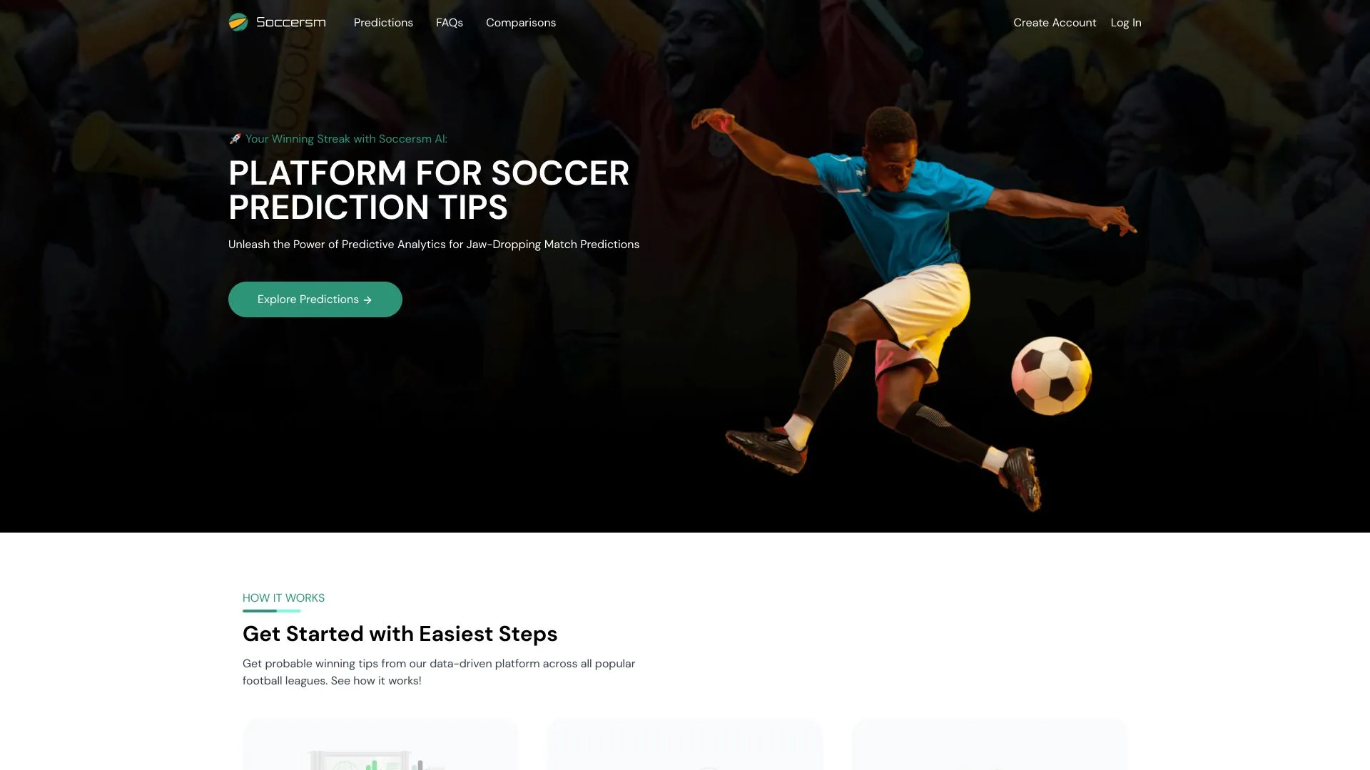 Soccersm - AI-Powered Soccer Predictions & Analysis | Creati.ai