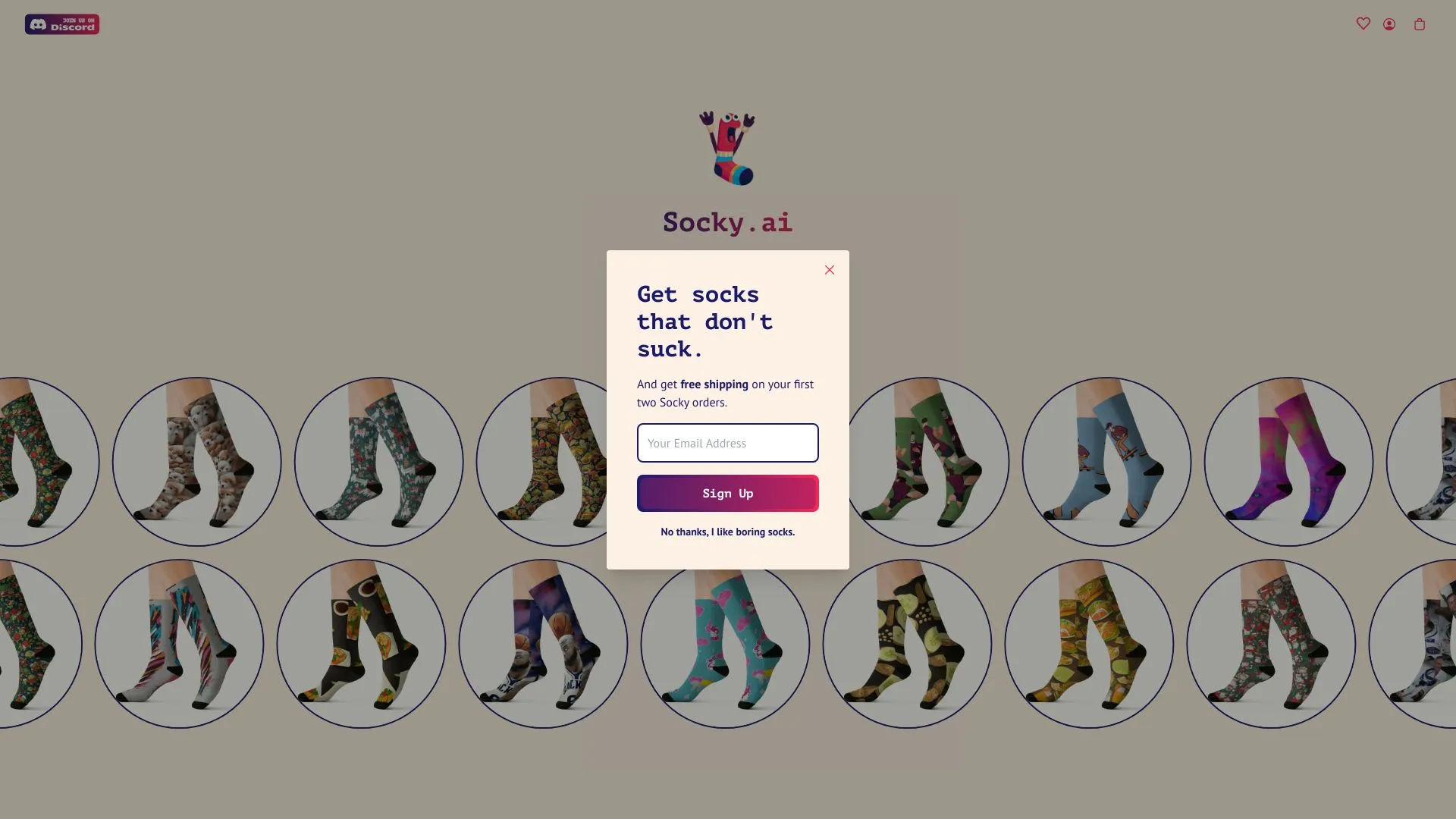 Socky.ai - Design Your Own Custom Socks | Creati.ai