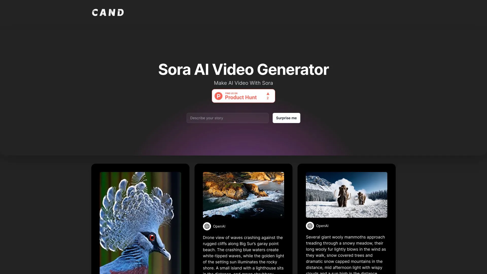 Sora AI Video Generator - Create Videos from Text Prompts | Creati.ai