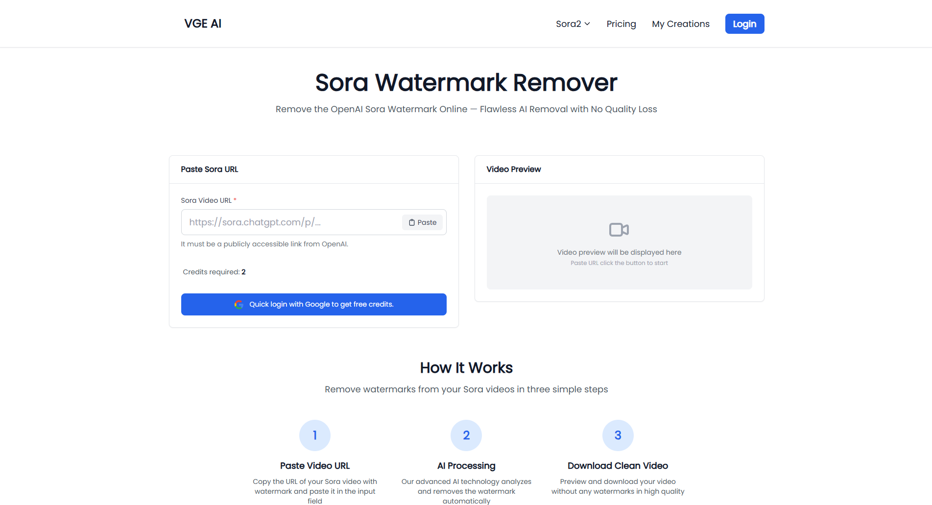 Sora Watermark Remover - AI-Powered Video Watermark Removal Online | Creati.ai