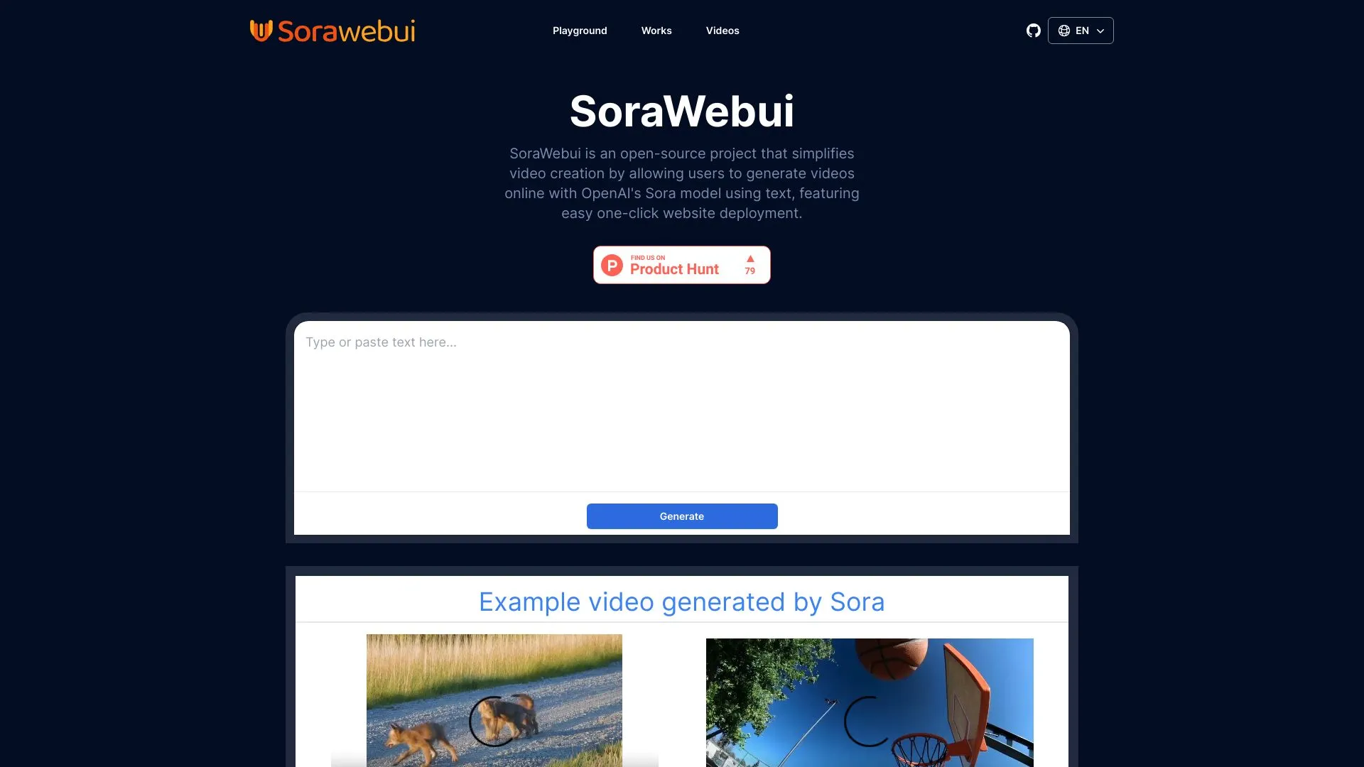SoraWebui: Simplify Video Creation from Text | Creati.ai