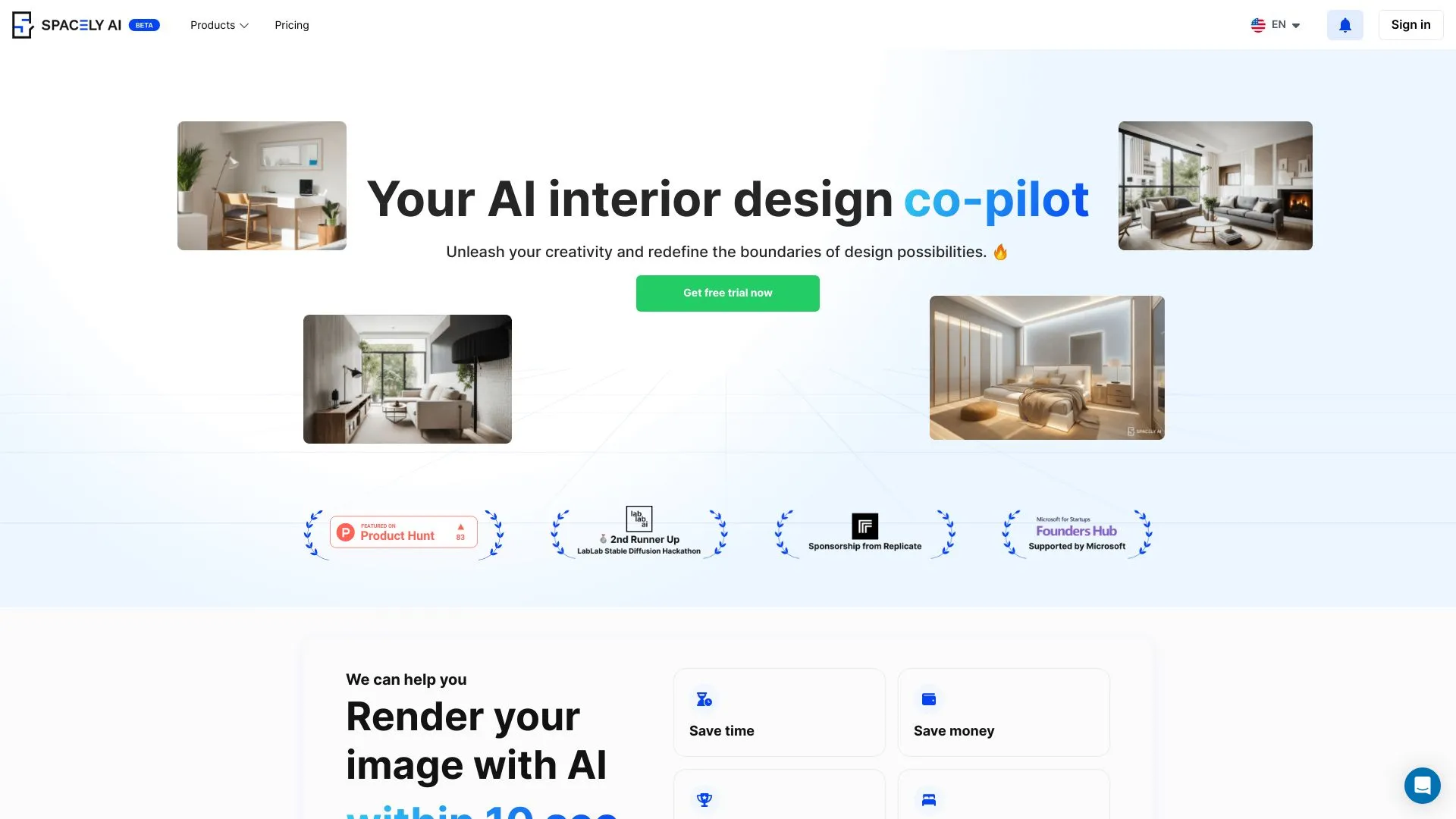 Spacely AI - Your AI-Powered Interior Design Tool | Creati.ai