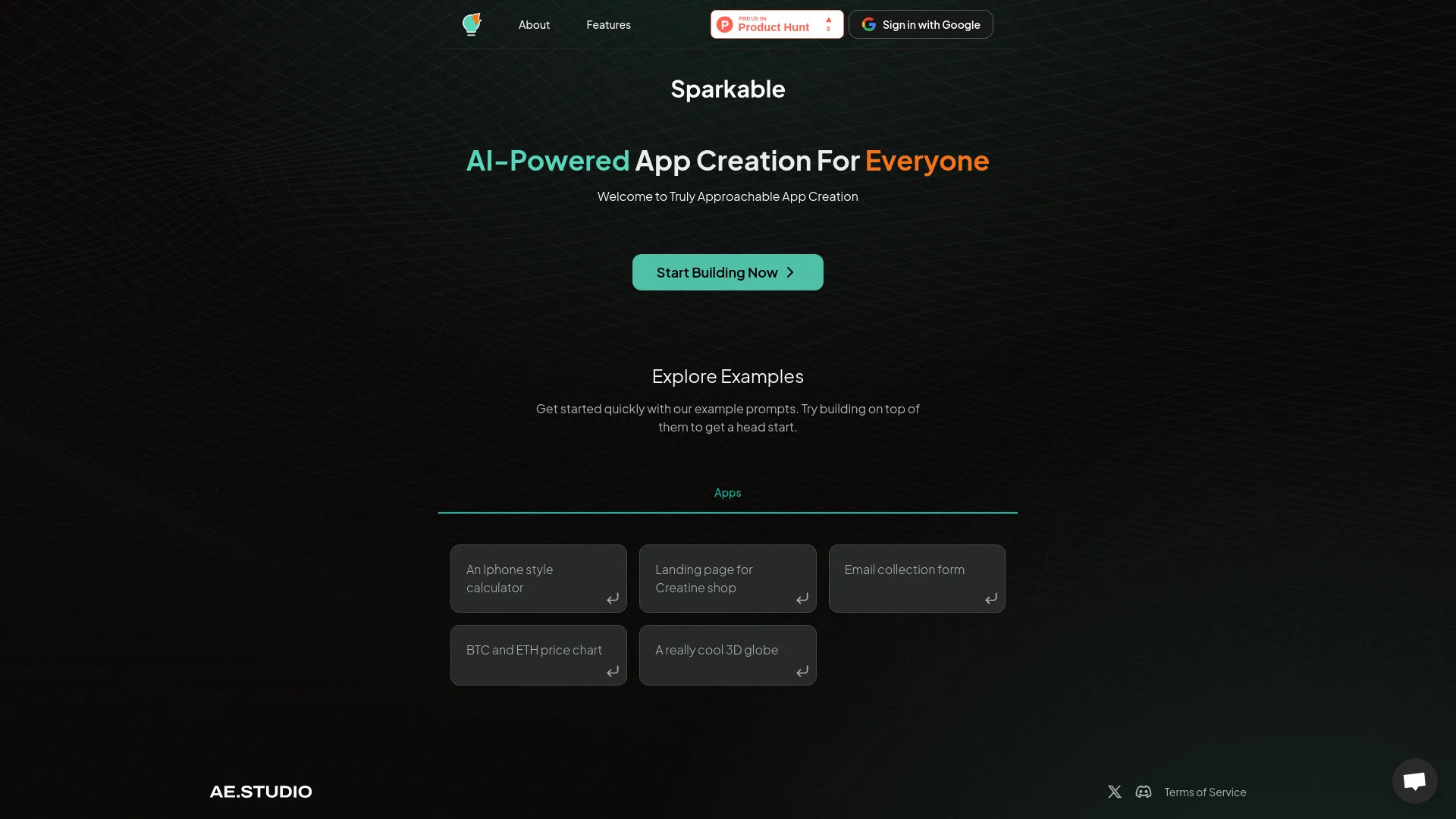 Sparkable AI | Simplified AI-Powered App Creation | Creati.ai