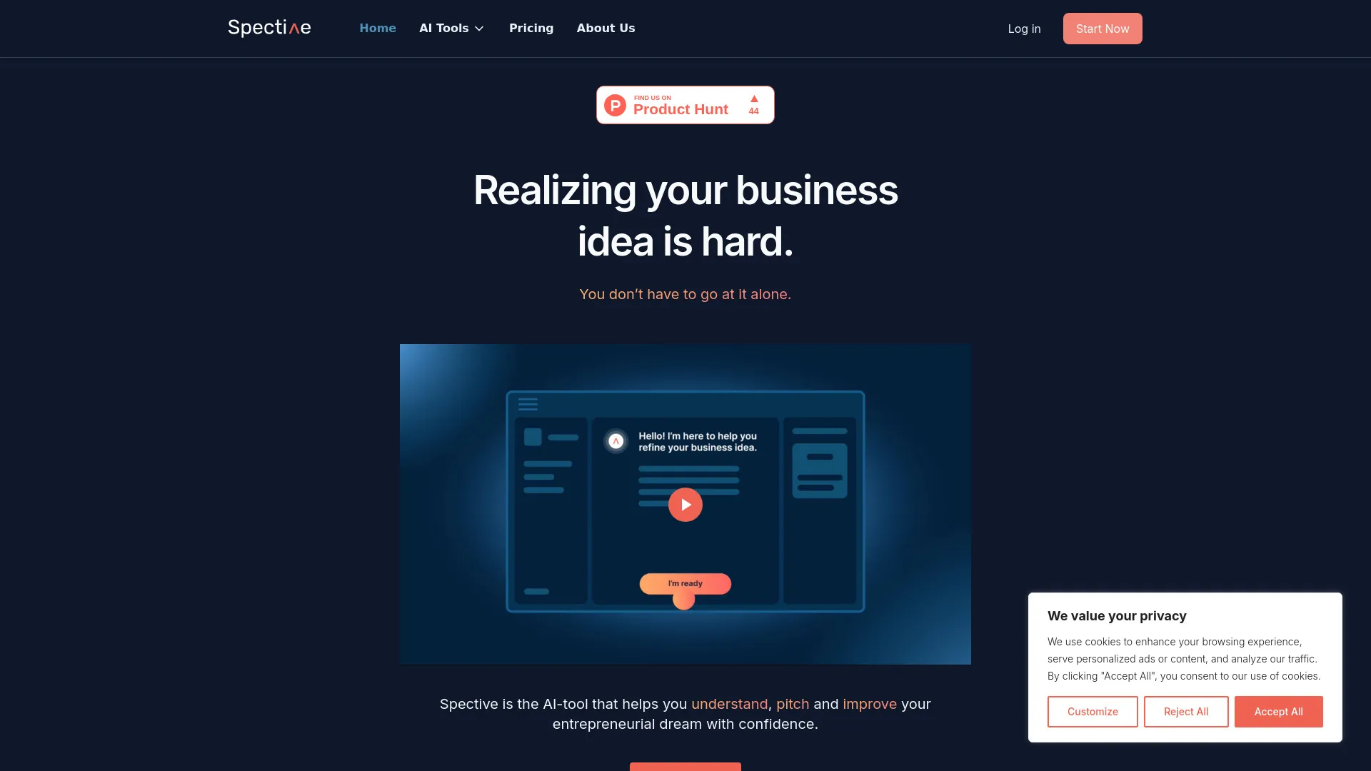 Spective: AI Tool for Pitching and Business Planning | Creati.ai