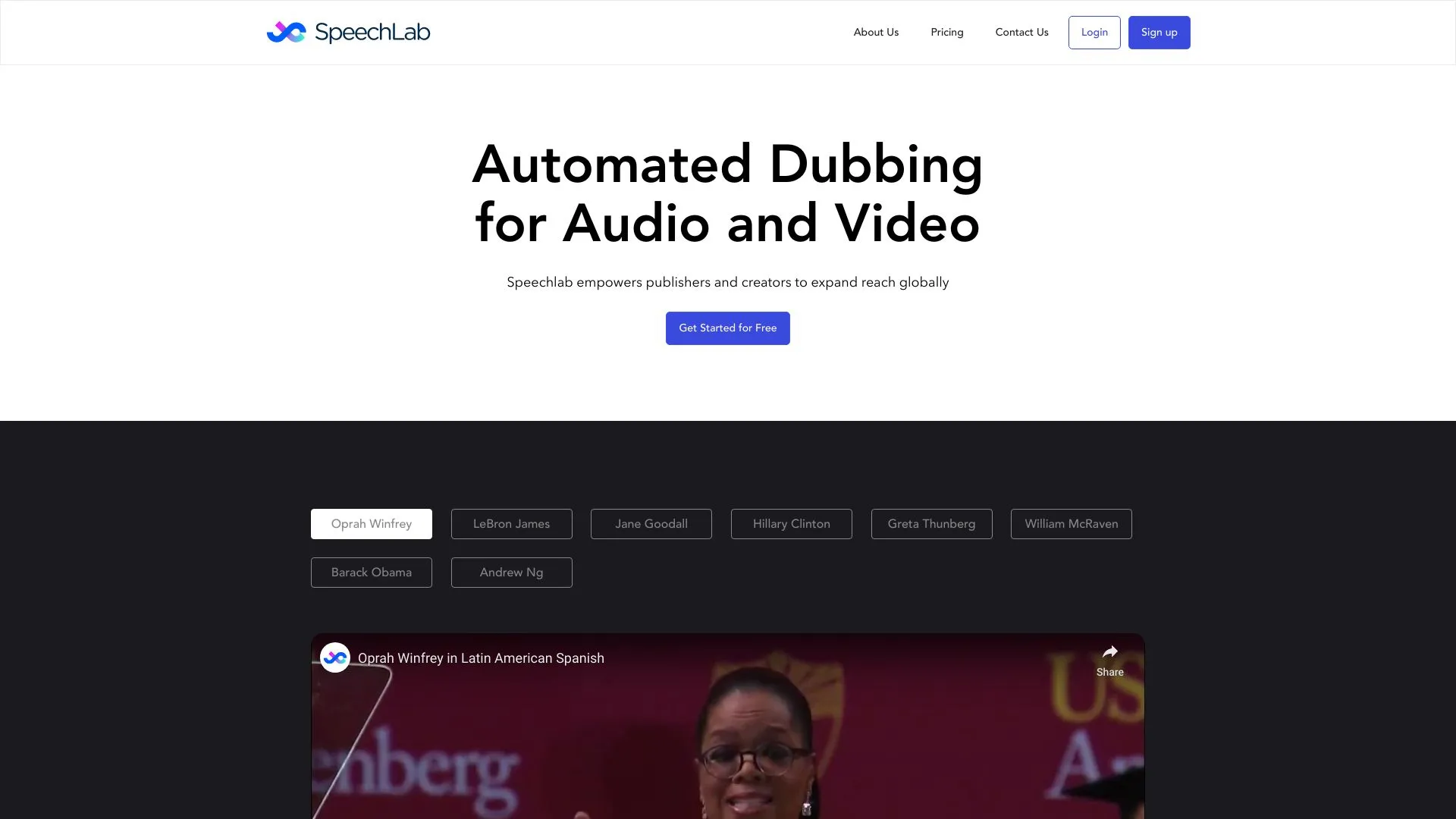 Automate Your Dubbing Needs with Speechlab | Creati.ai
