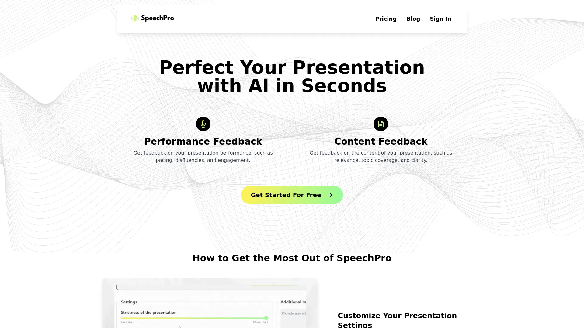SpeechPro: AI-Powered Presentation Feedback Tool | Creati.ai