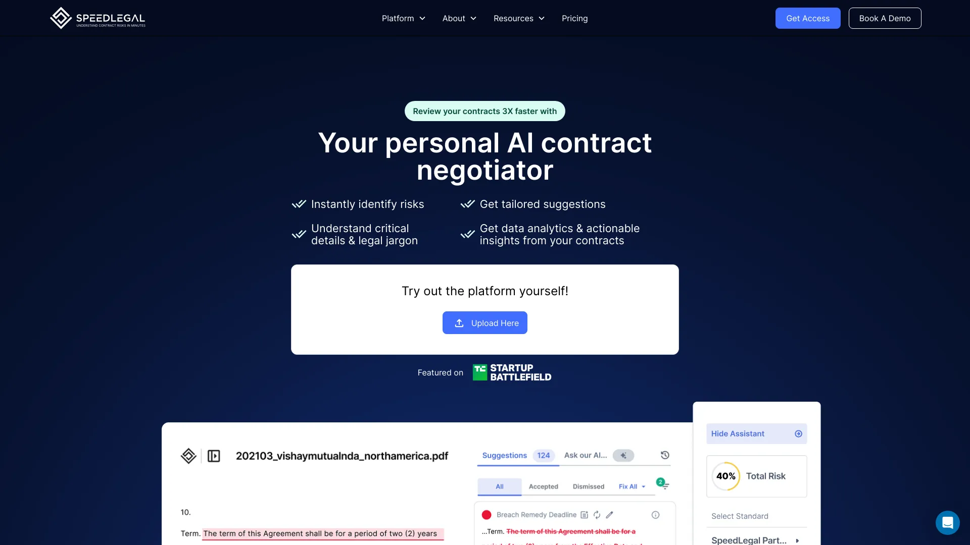 SpeedLegal - AI-Driven Contract Management & Review | Creati.ai