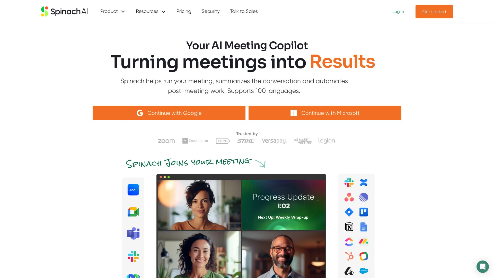 Spinach.io – Your AI Meeting Copilot | Creati.ai
