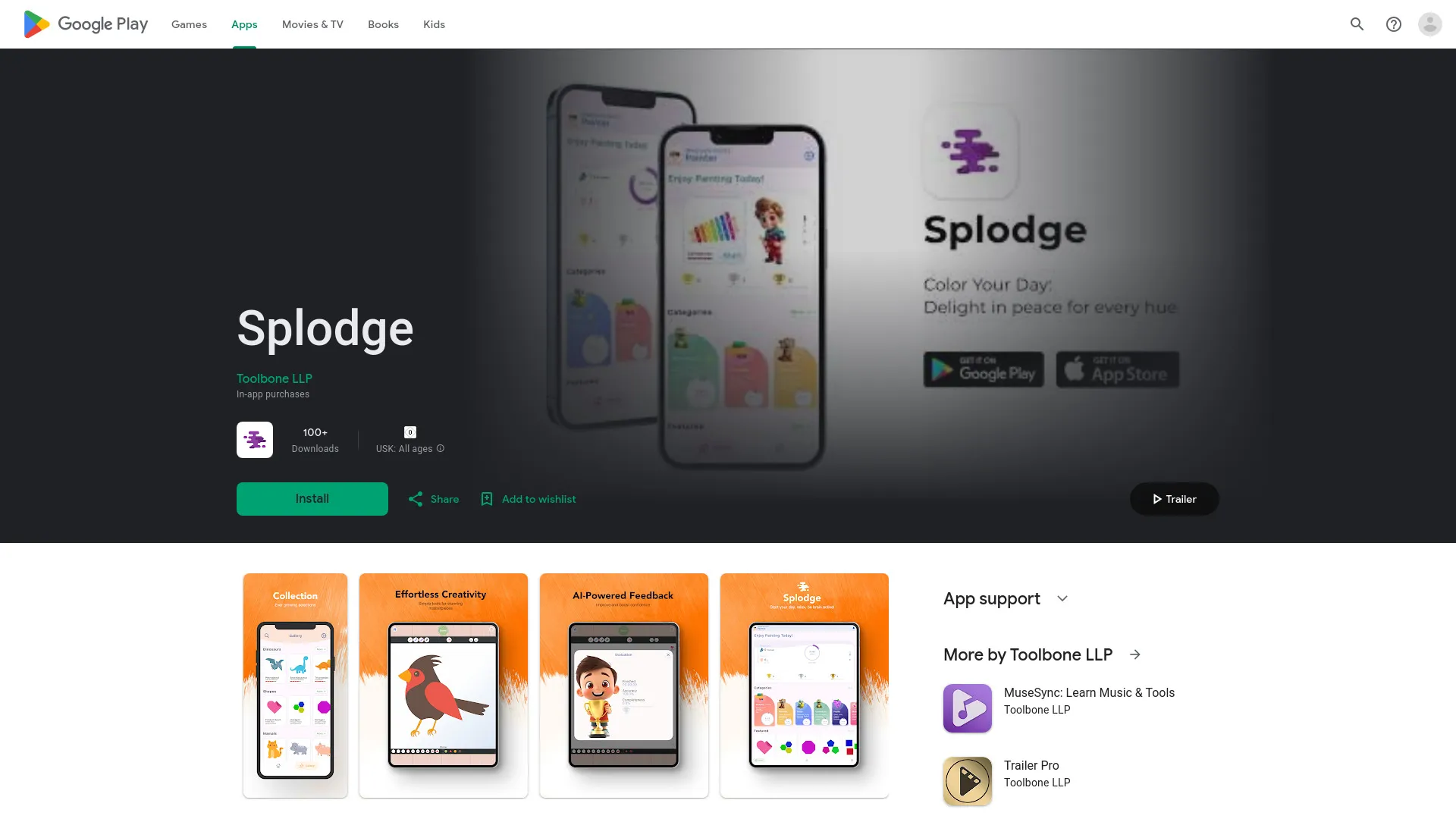 Splodge - Creador de Arte y Papel Tapiz Único | Creati.ai