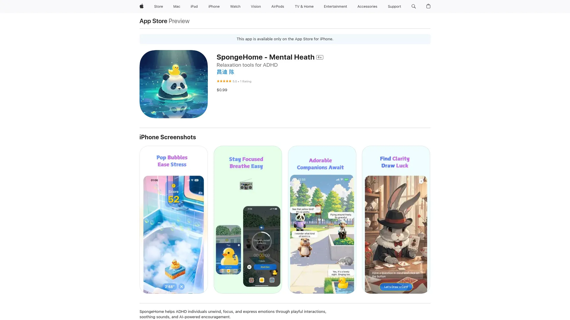 SpongeHome: ADHD & Focus Management App | Creati.ai