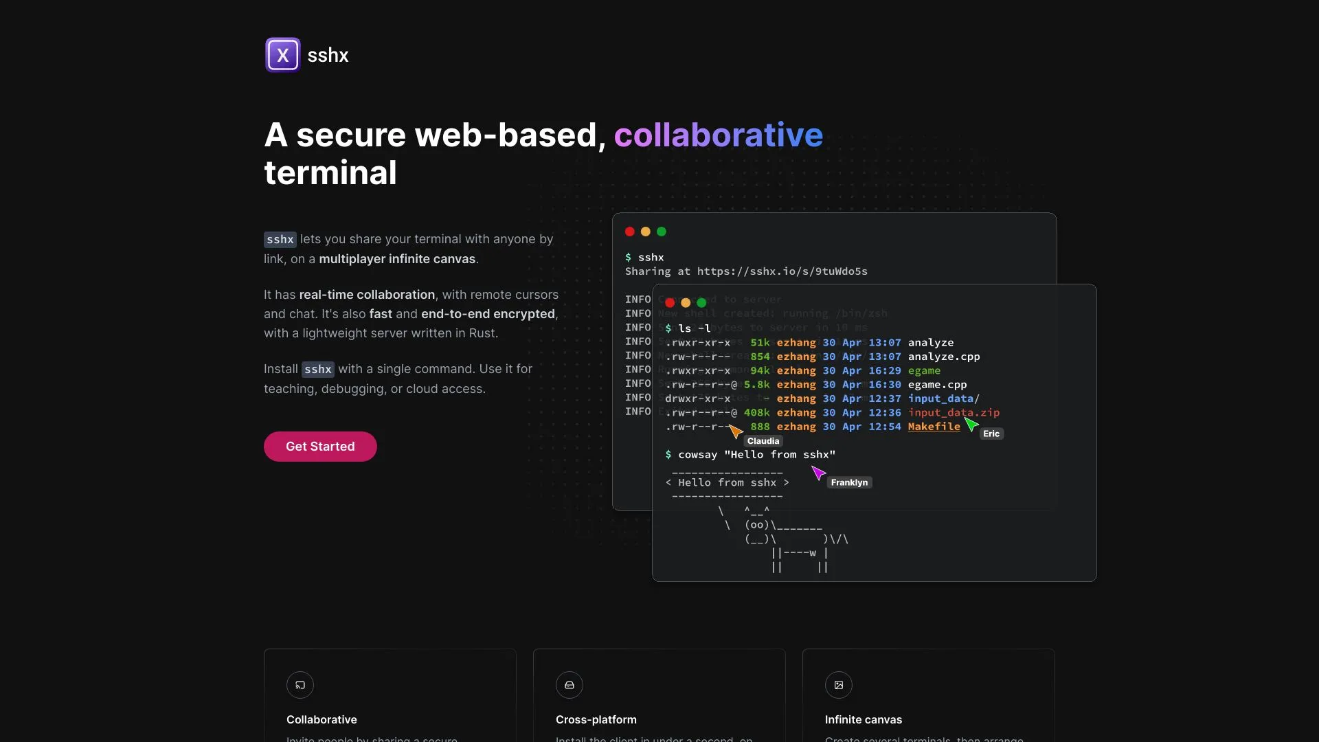 sshx - Secure Collaborative Terminal Sharing | Creati.ai