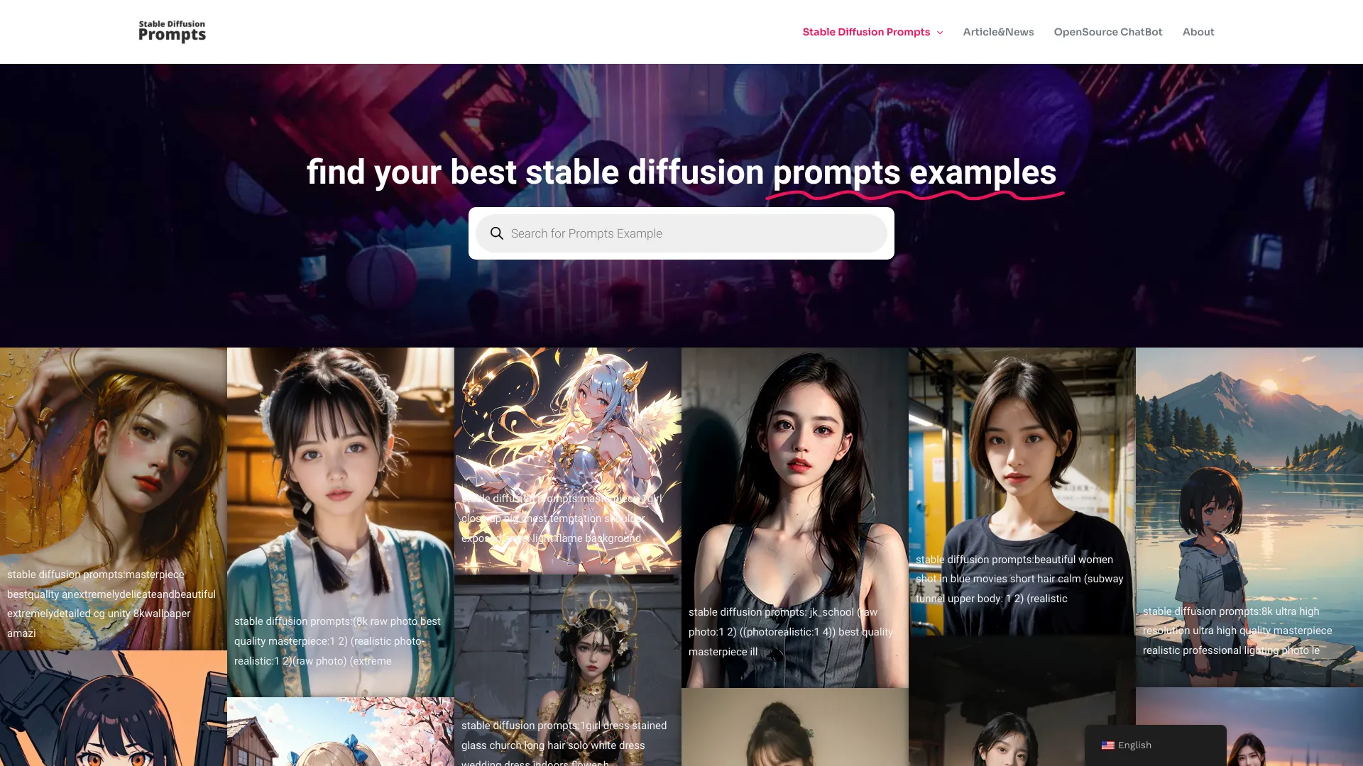 Explore 8000+ Stable Diffusion Prompt Examples | Creati.ai