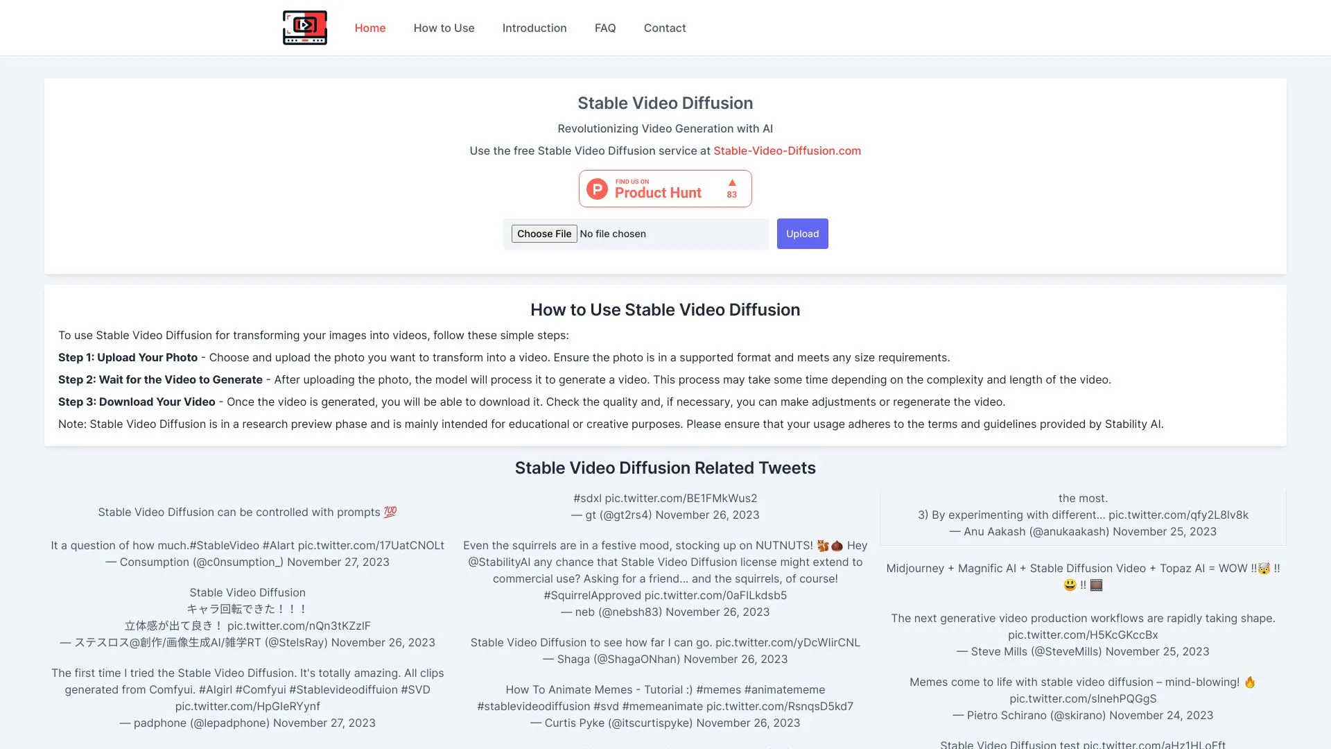 Stable Video Diffusion: Преобразуйте изображения в видео | Creati.ai