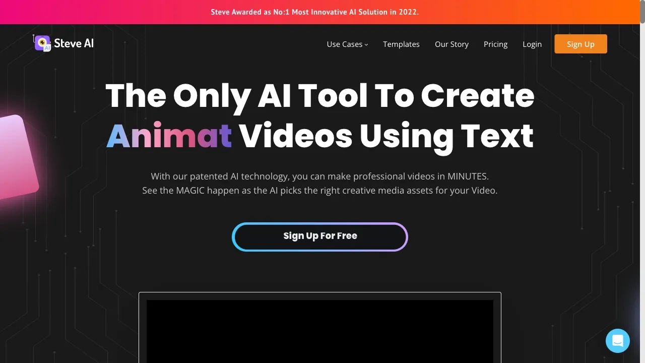 Steve AI - AI-Powered Video Creation Tool for Animation and Live-Action | Creati.ai