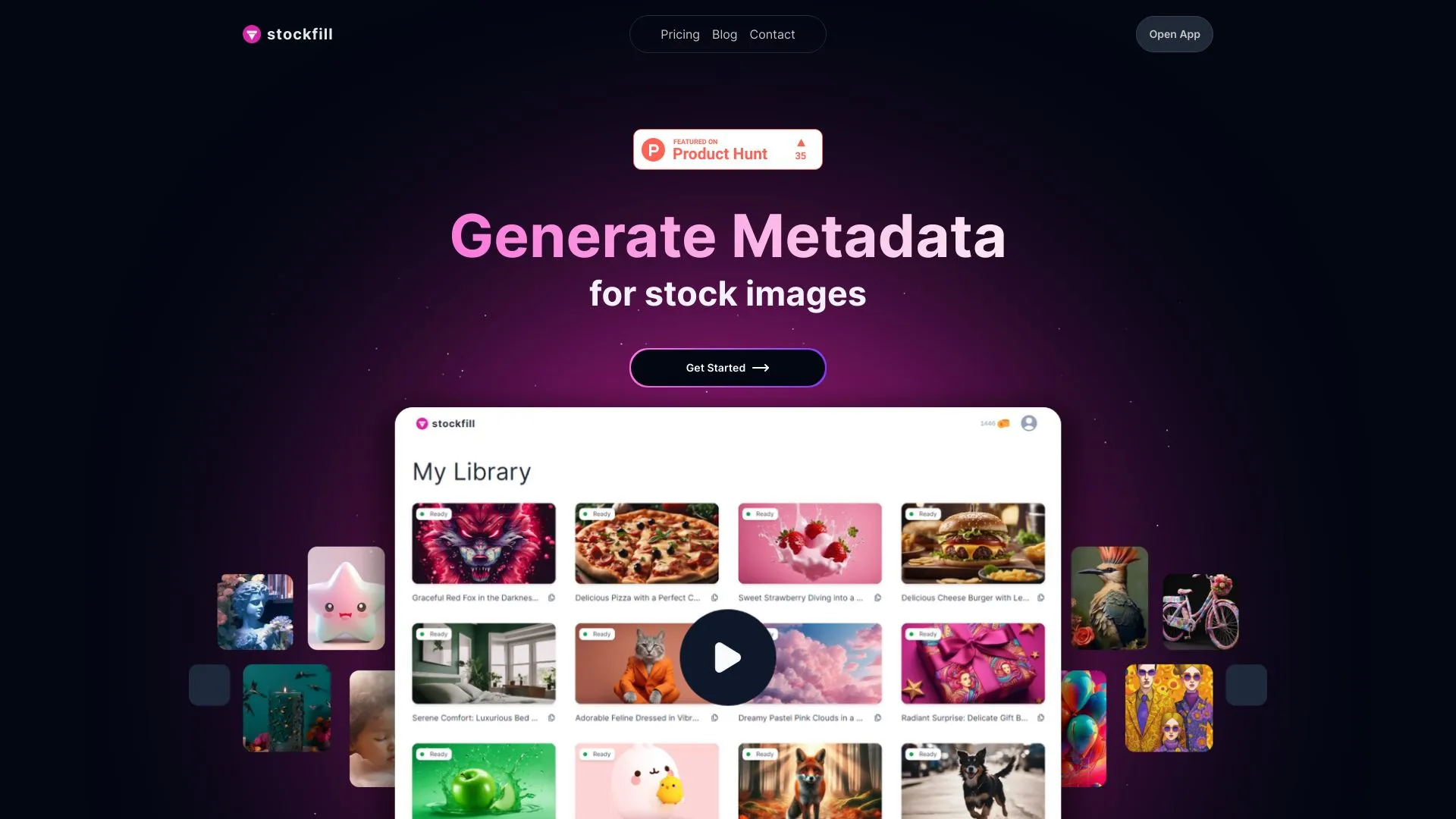 Stockfill: AI Metadata Generator for Stock Images | Creati.ai