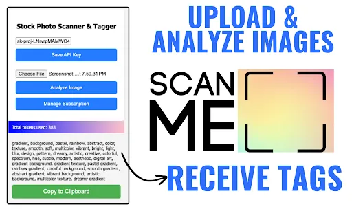 StockPhoto Scanner & Tagger - Effortless Image Tagging | Creati.ai