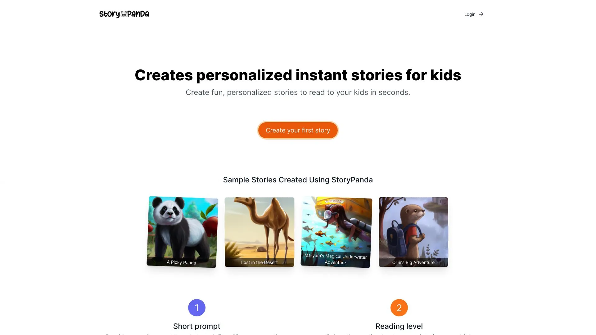 StoryPanda.ai: Instant Personalized Children's Stories | Creati.ai