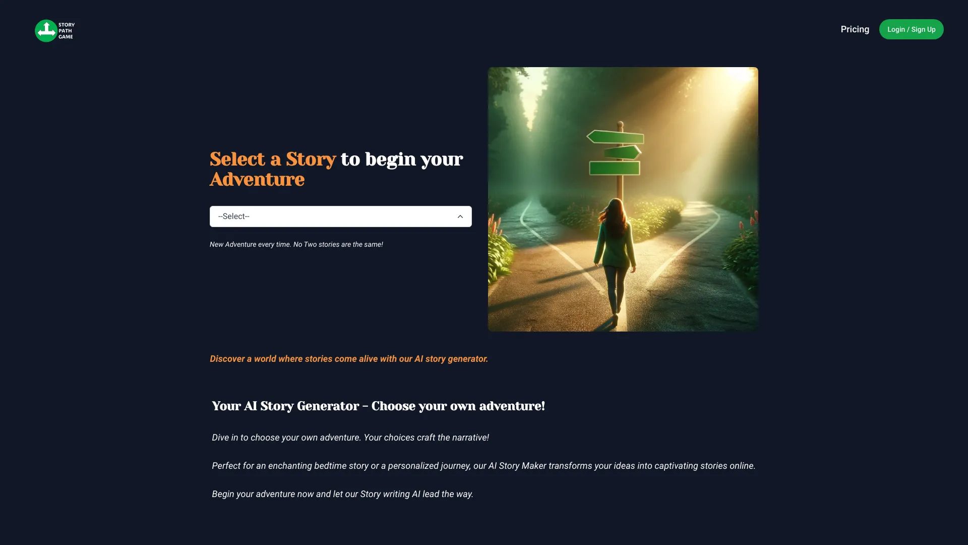 Storypath Game: Generador de Historias Interactivas Personalizadas ...