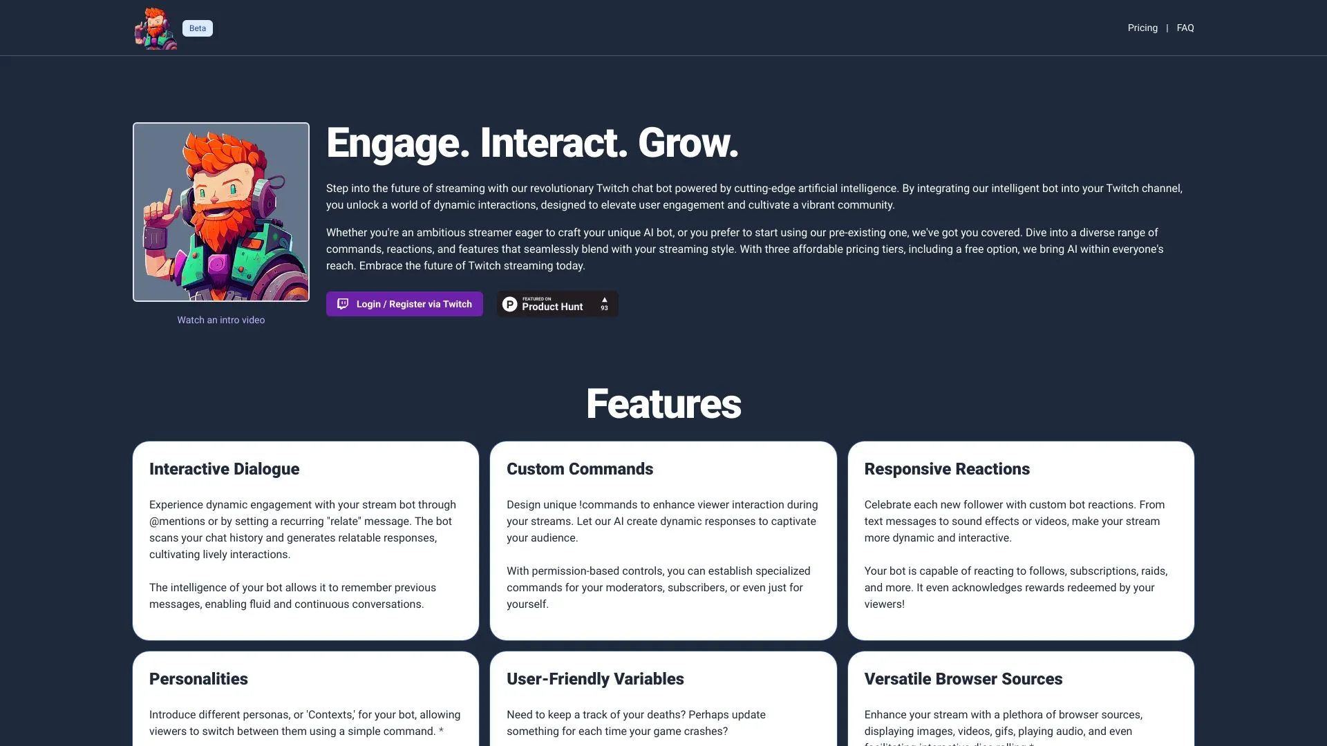 AItwitch.chat: AI-Powered Twitch Chat Bot for Streamers | Creati.ai