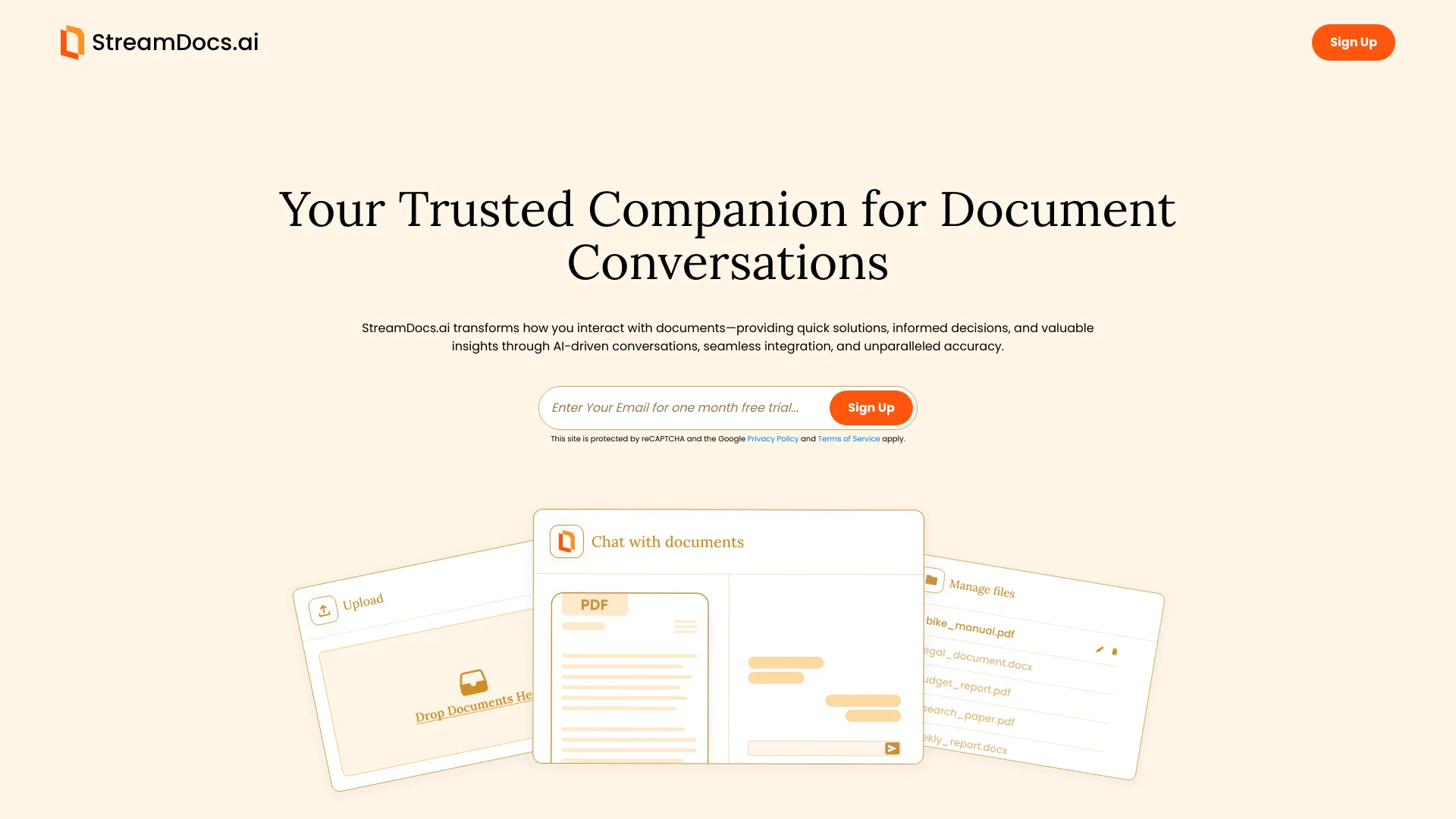 StreamDocs.ai: AI-Driven PDF Conversations for Quick Solutions | Creati.ai