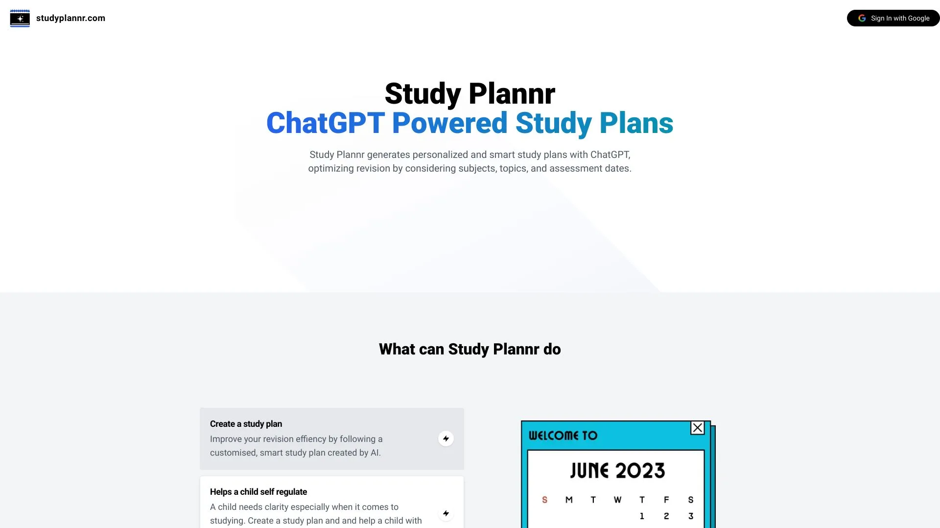 StudyPlannr - Personalized AI Study Plans | Creati.ai